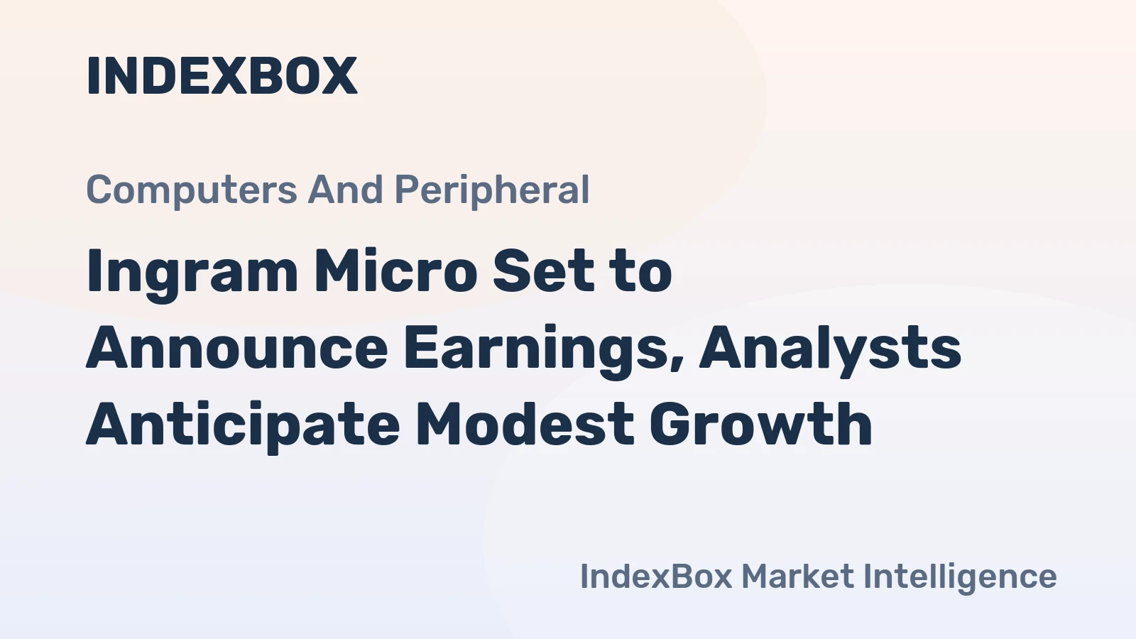 Ingram Micro Set to Announce Earnings, Analysts Anticipate Modest Growth