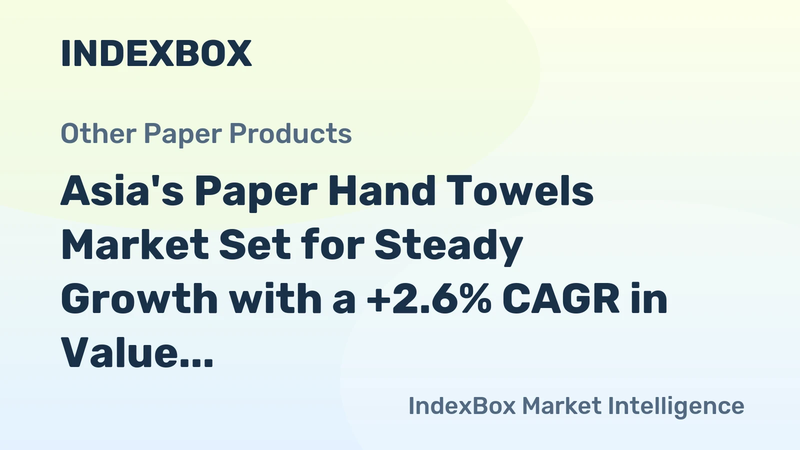 Asia's Paper Hand Towels Market Set for Steady Growth with a +2.6% CAGR in Value Through 2035