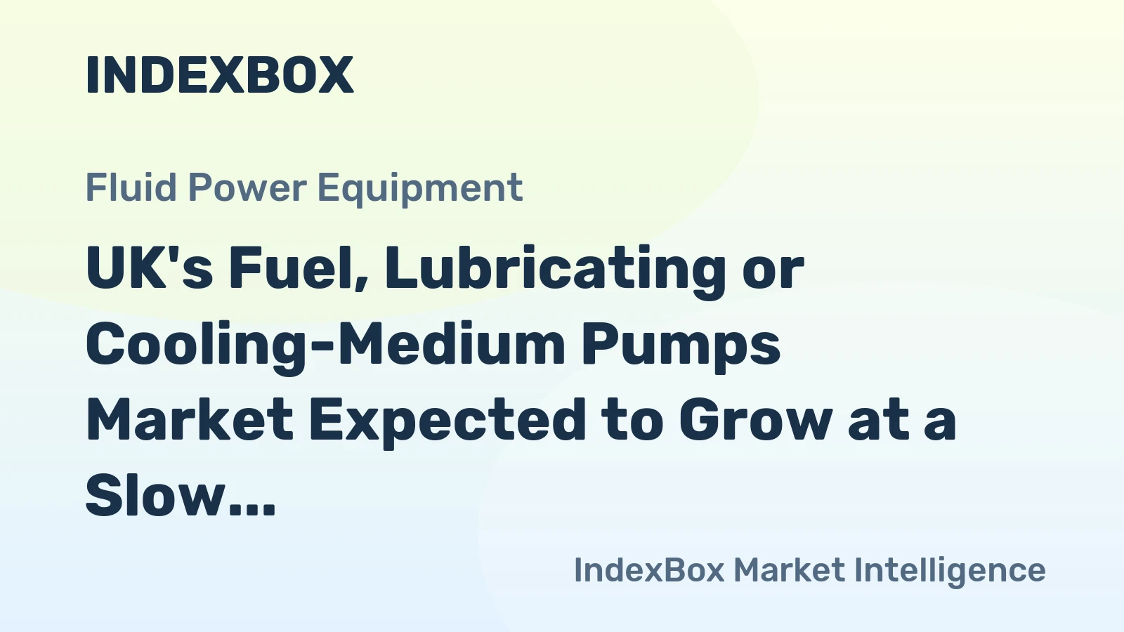 UK's Fuel, Lubricating or Cooling-Medium Pumps Market Expected to Grow at a Slow Rate with CAGR of +0.4% from 2024 to 2035