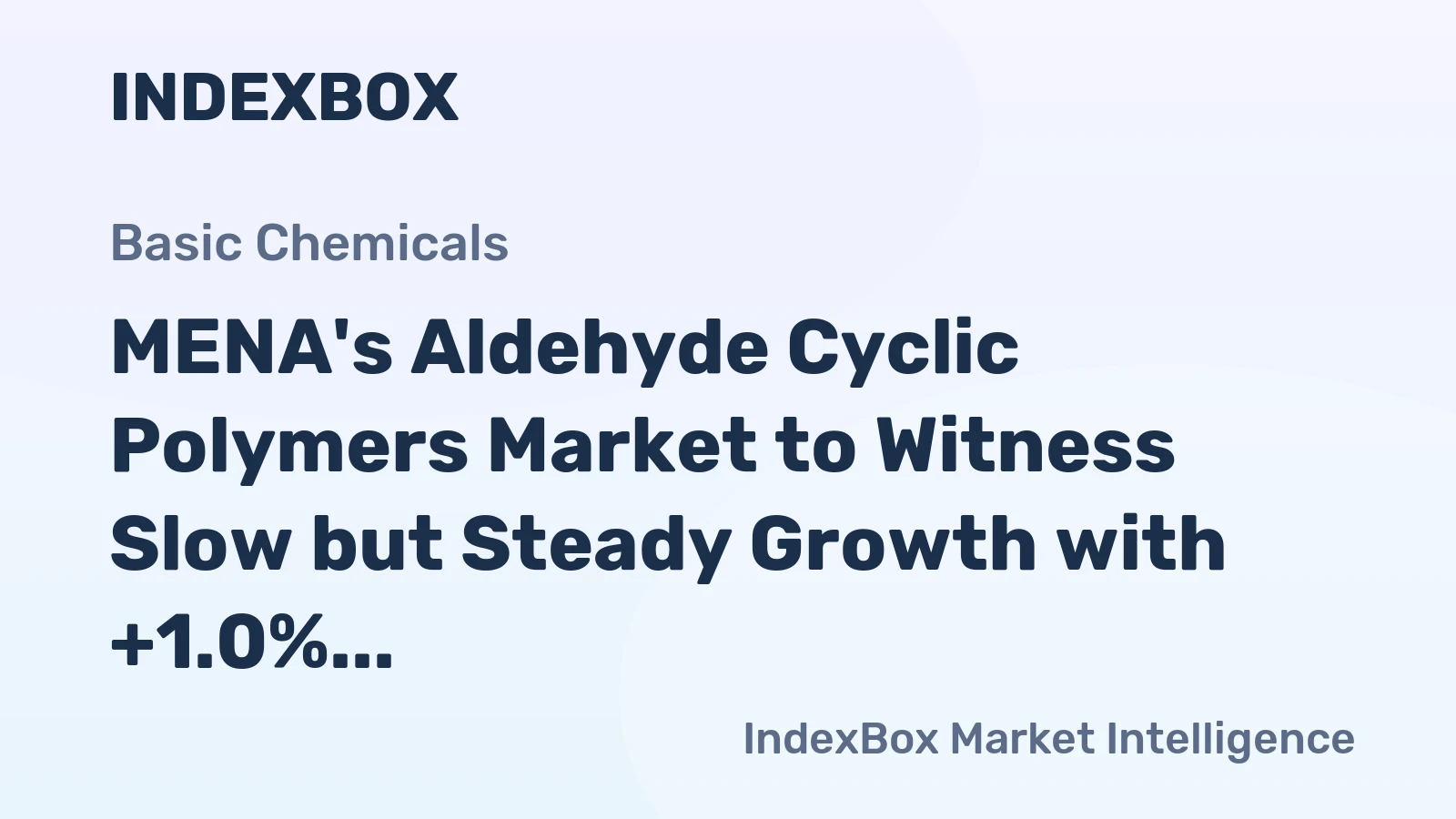 MENA's Aldehyde Cyclic Polymers Market to Witness Slow but Steady Growth with +1.0% CAGR over the Next Decade
