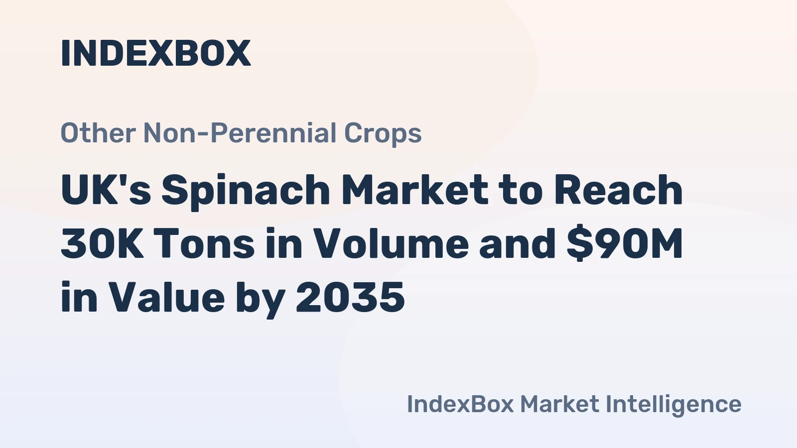 UK's Spinach Market to Reach 30K Tons in Volume and $90M in Value by 2035