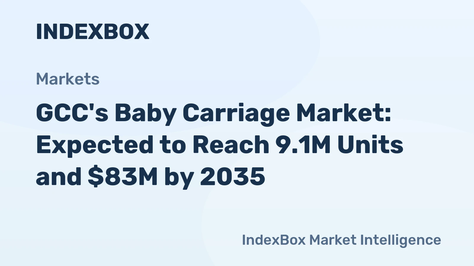 GCC's Baby Carriage Market: Expected to Reach 9.1M Units and $83M by 2035