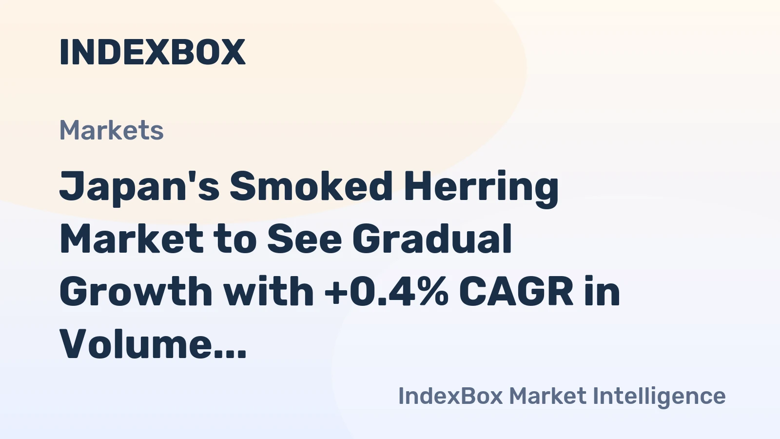 Japan's Smoked Herring Market to See Gradual Growth with +0.4% CAGR in Volume and +0.7% CAGR in Value from 2024 to 2035