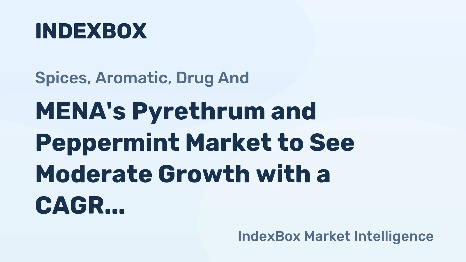 MENA's Pyrethrum and Peppermint Market to See Moderate Growth with a CAGR of +1.0% by 2035