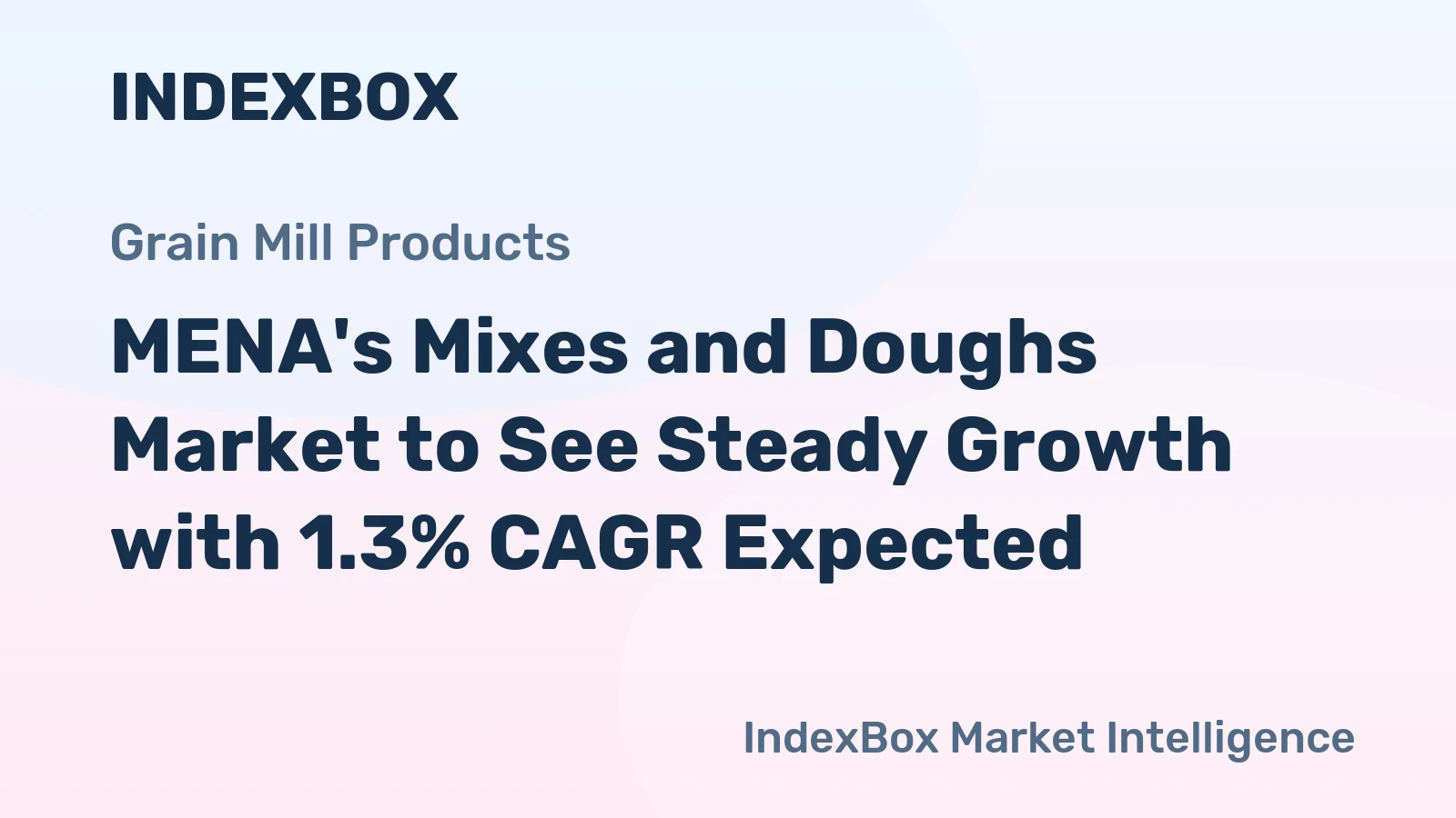 MENA's Mixes and Doughs Market to See Steady Growth with 1.3% CAGR Expected