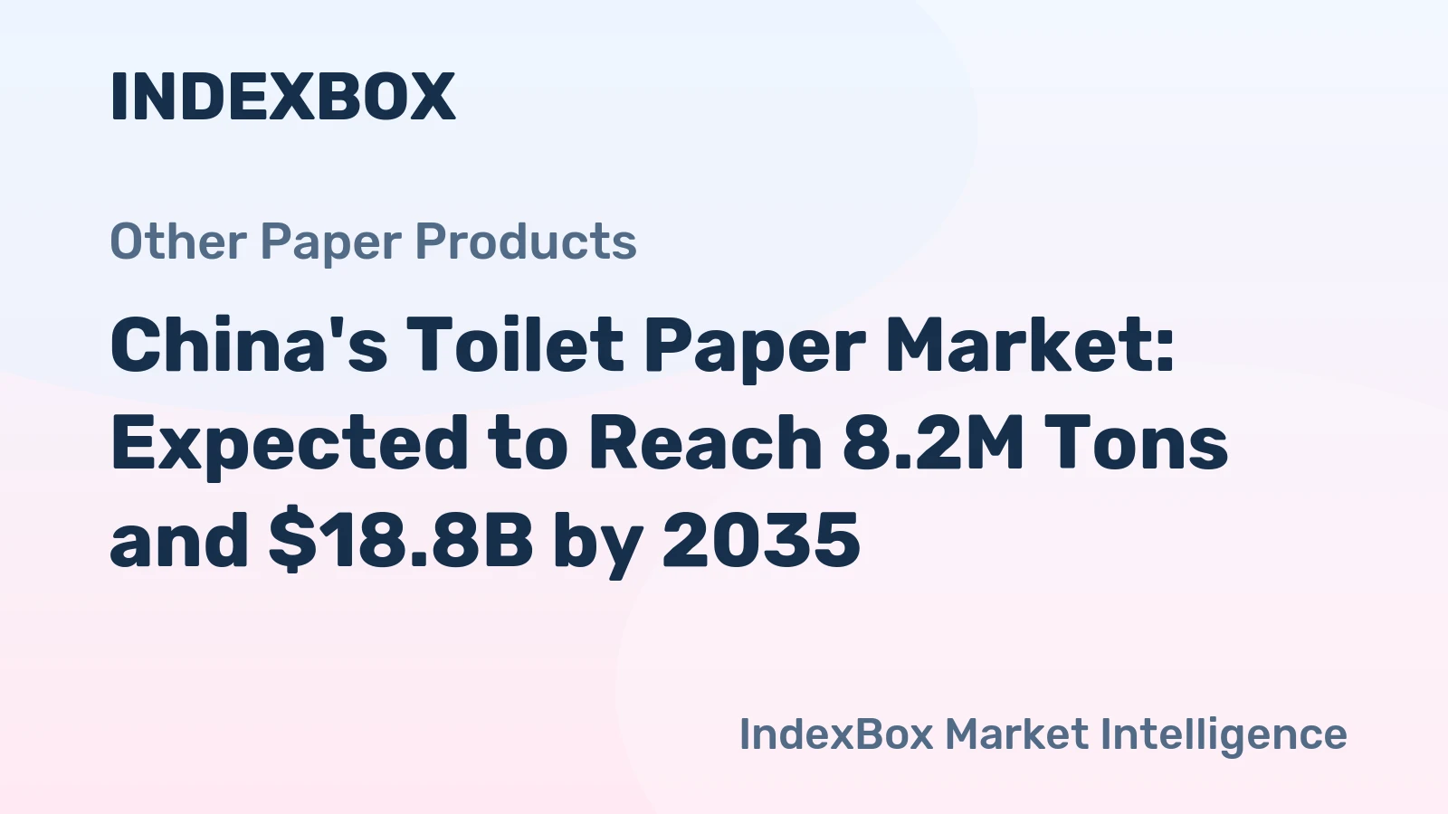 China's Toilet Paper Market: Expected to Reach 8.2M Tons and $18.8B by 2035