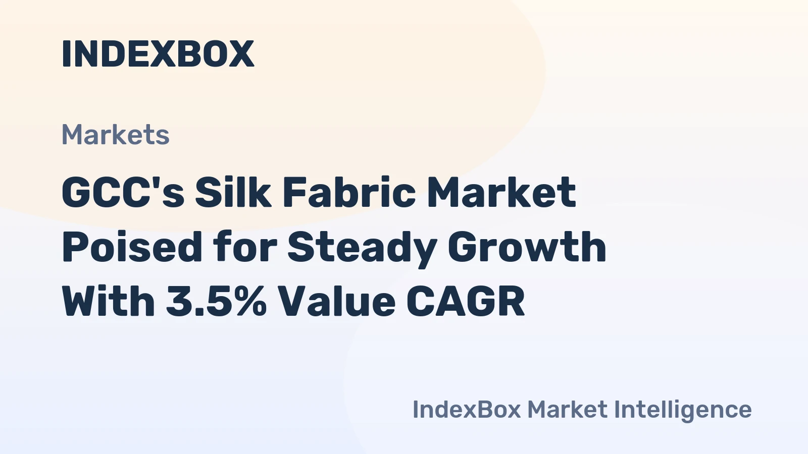 GCC's Silk Fabric Market Poised for Steady Growth With 3.5% Value CAGR