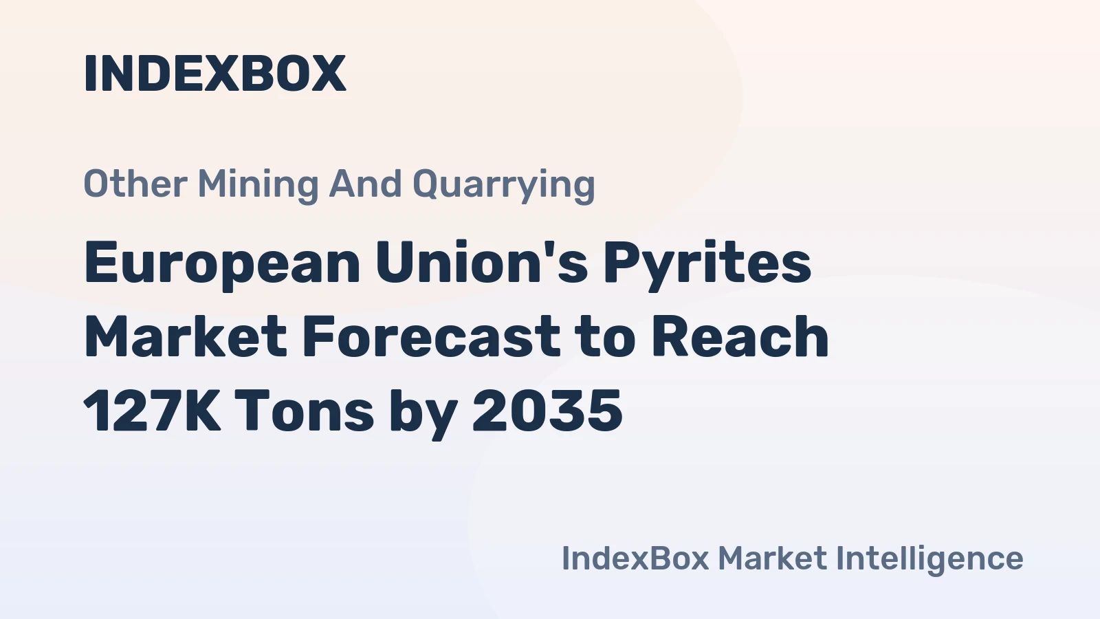 European Union's Pyrites Market Forecast to Reach 127K Tons by 2035
