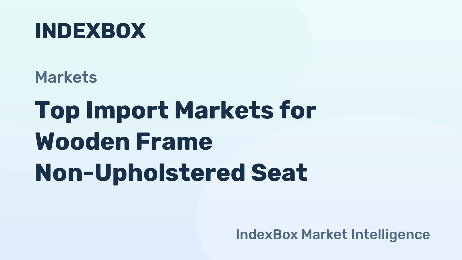 Top Import Markets for Wooden Frame Non-Upholstered Seat
