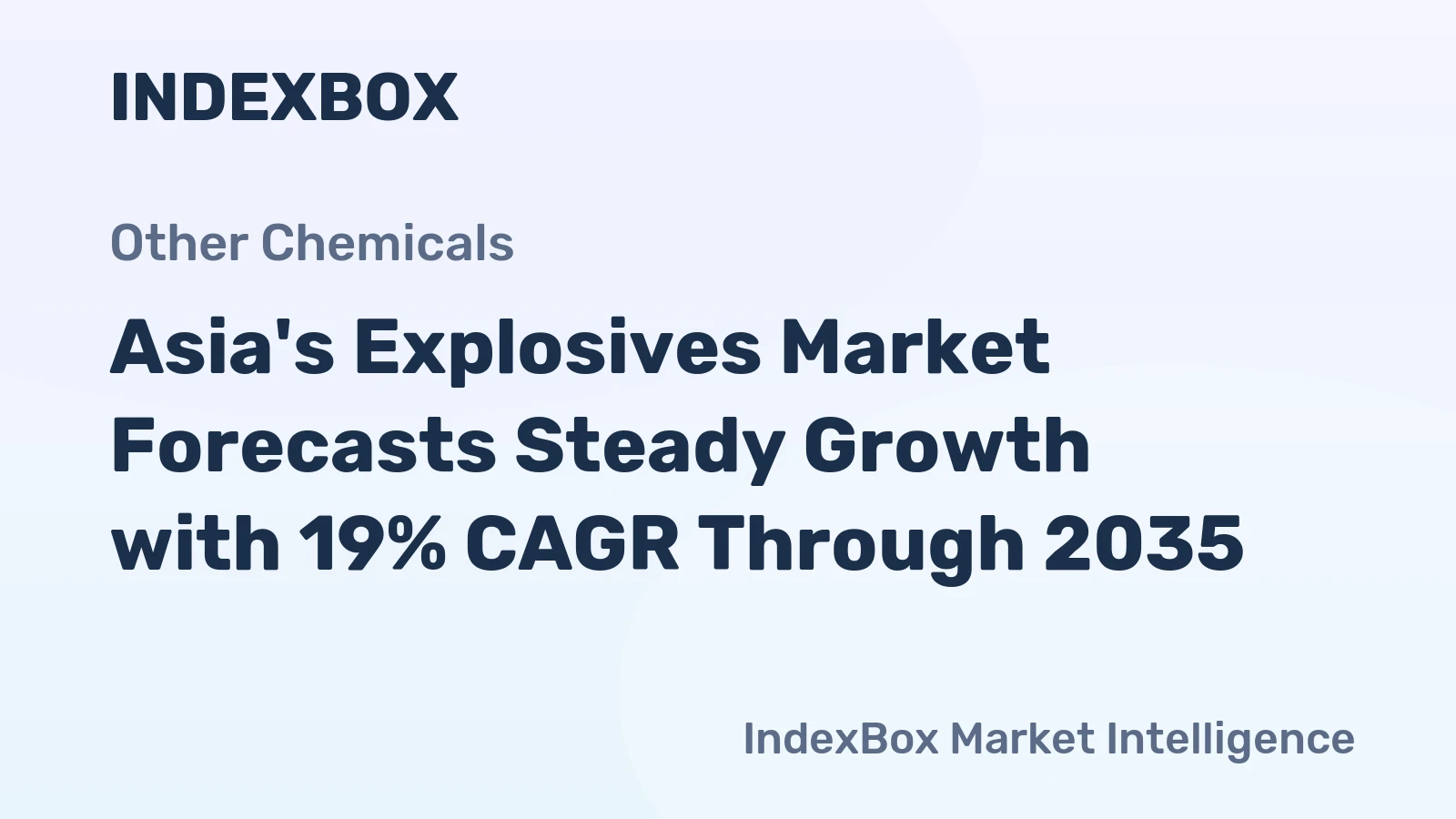 Asia's Explosives Market Forecasts Steady Growth with 19% CAGR Through 2035