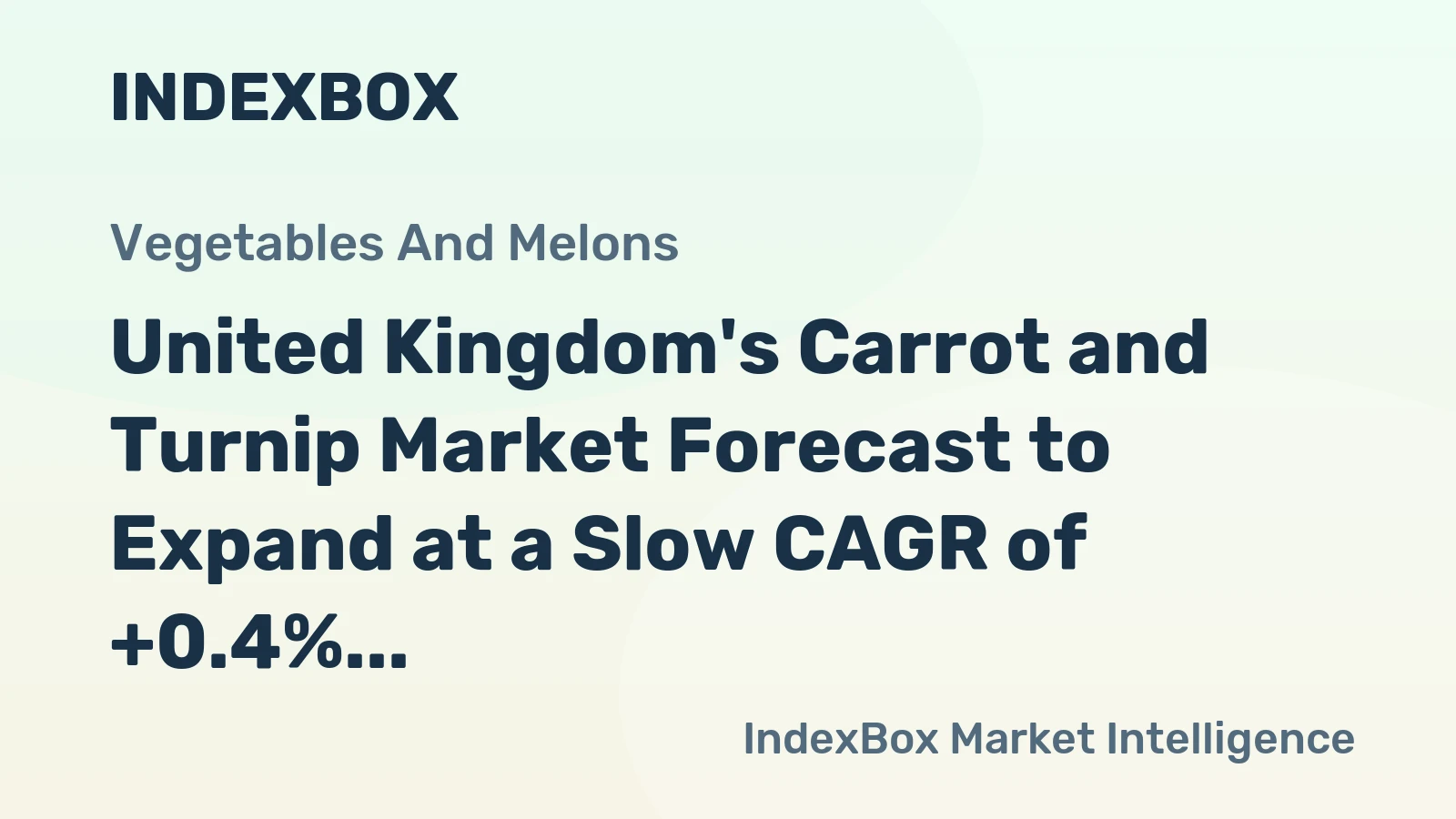 United Kingdom's Carrot and Turnip Market Forecast to Expand at a Slow CAGR of +0.4% Through 2035
