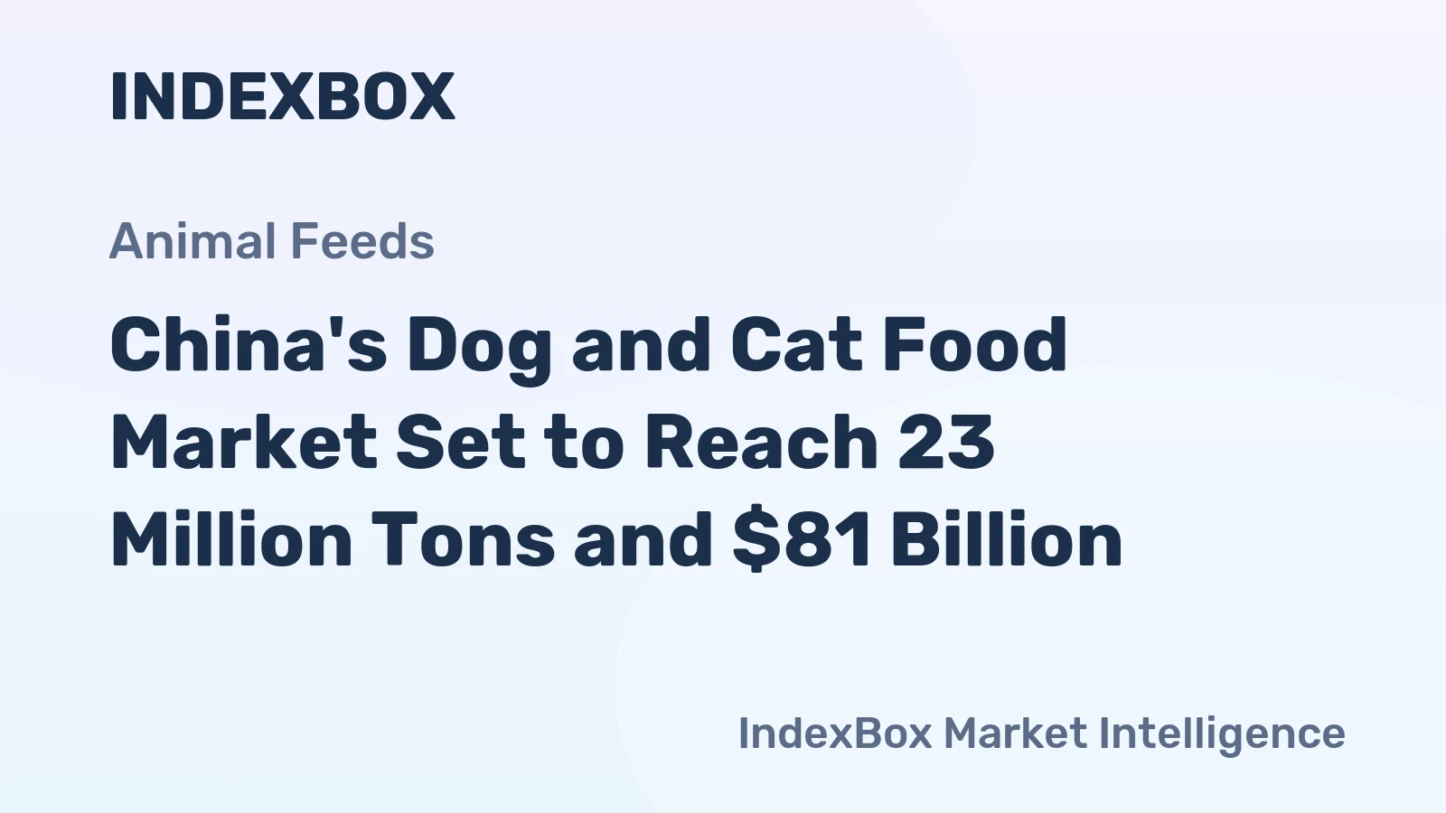 China's Dog and Cat Food Market Set to Reach 23 Million Tons and $81 Billion