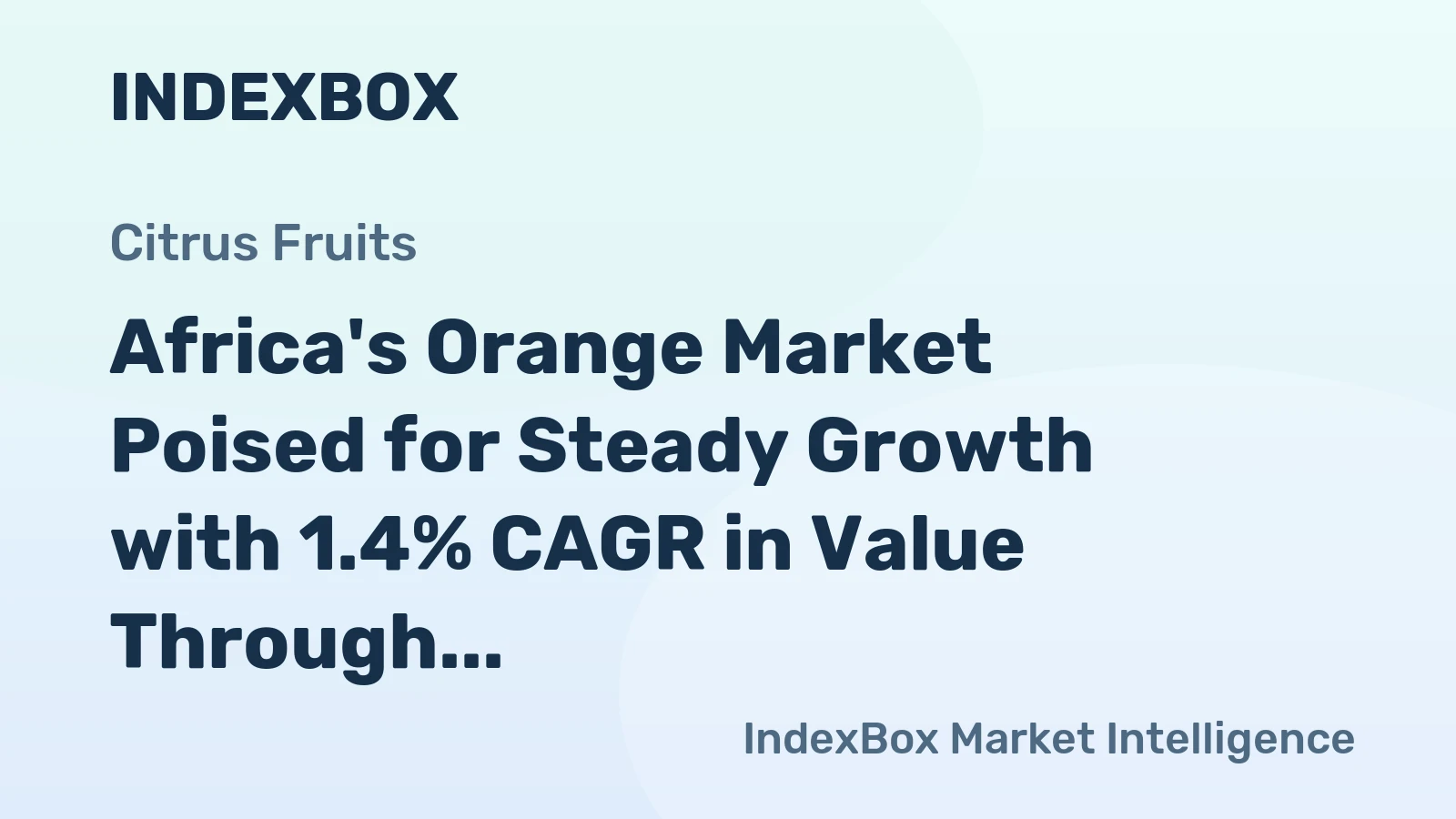 Africa's Orange Market Poised for Steady Growth with 1.4% CAGR in Value Through 2035