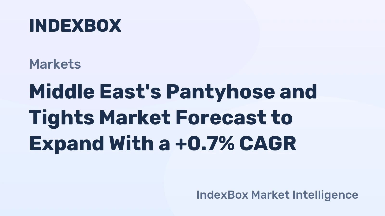 Middle East's Pantyhose and Tights Market Forecast to Expand With a +0.7% CAGR