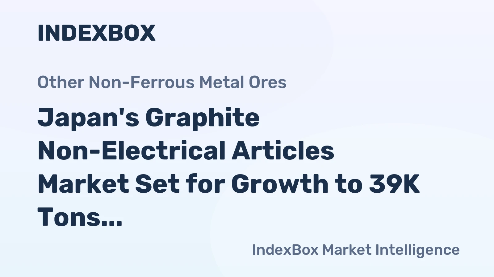 Japan's Graphite Non-Electrical Articles Market Set for Growth to 39K Tons and $2.8B