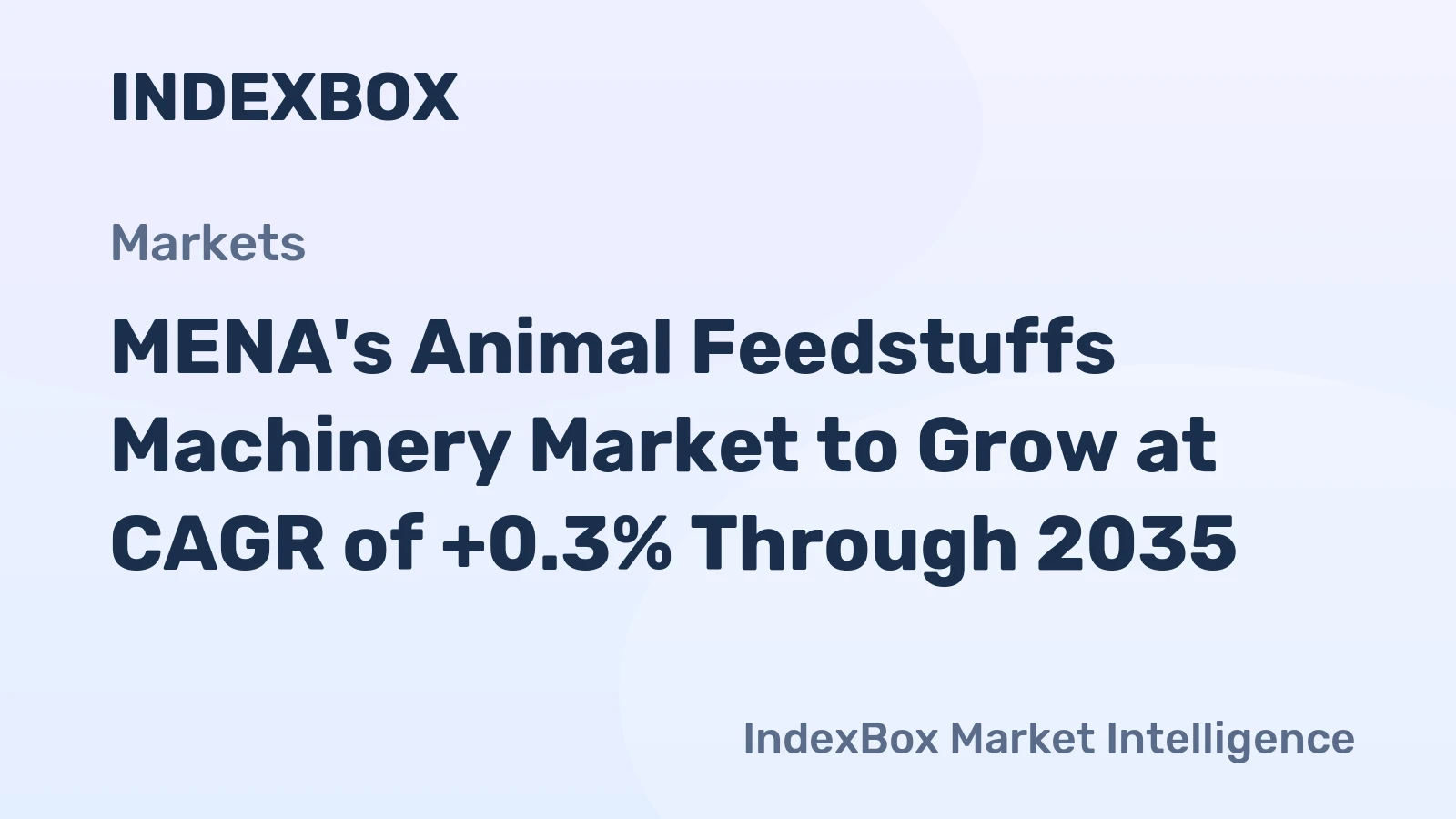 MENA's Animal Feedstuffs Machinery Market to Grow at CAGR of +0.3% Through 2035