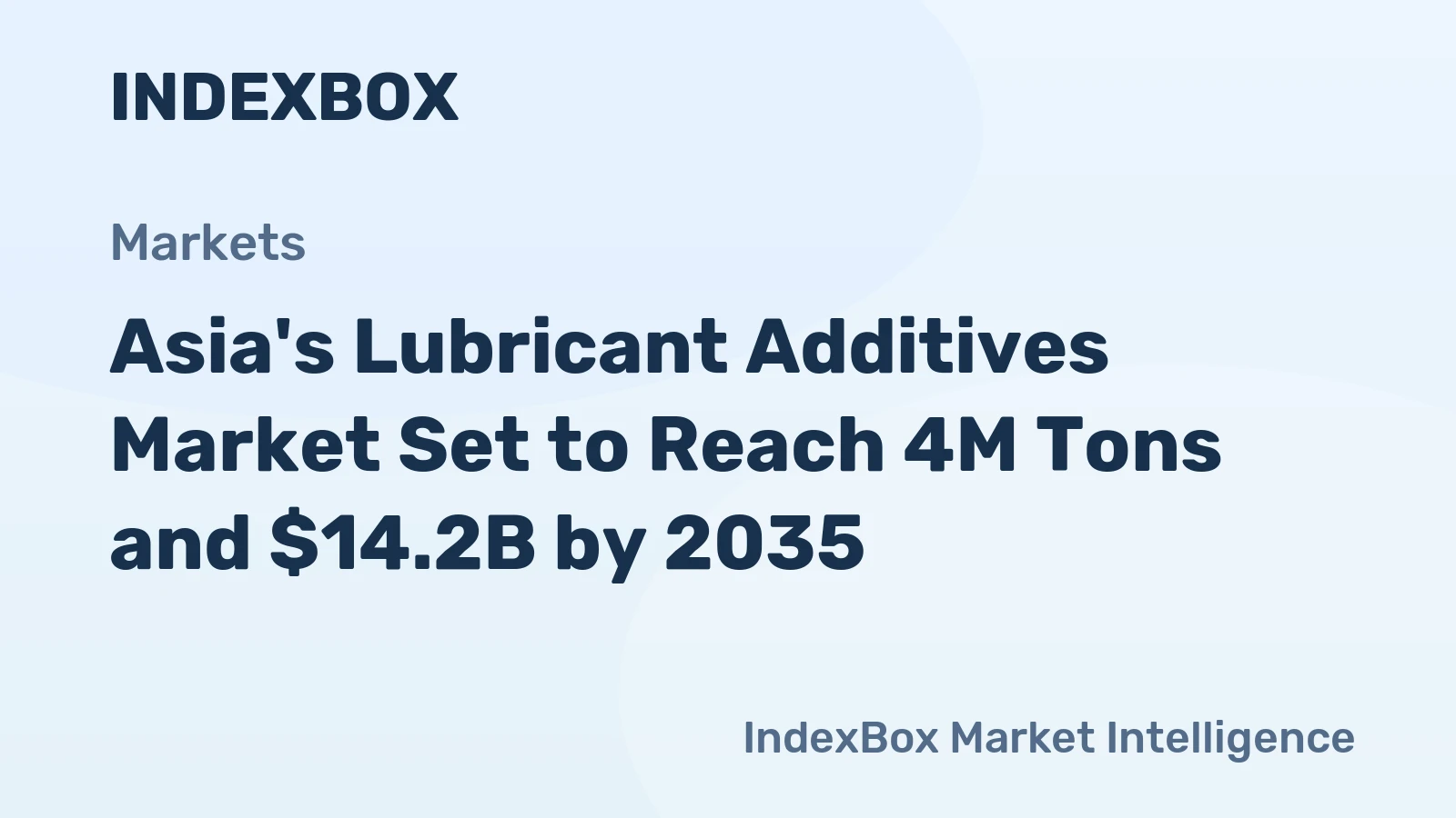 Asia's Lubricant Additives Market Set to Reach 4M Tons and $14.2B by 2035