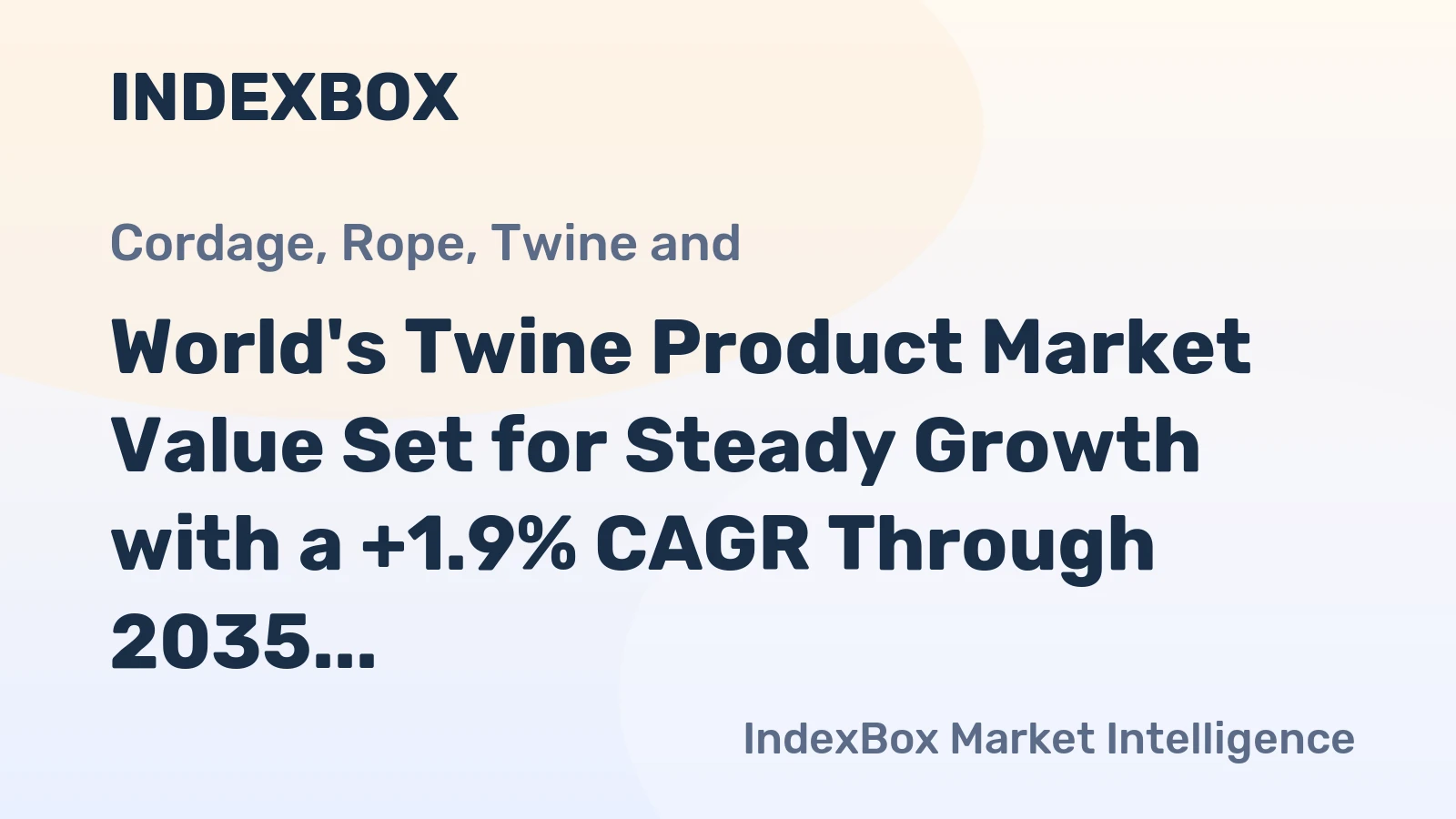 World's Twine Product Market Value Set for Steady Growth with a +1.9% CAGR Through 2035