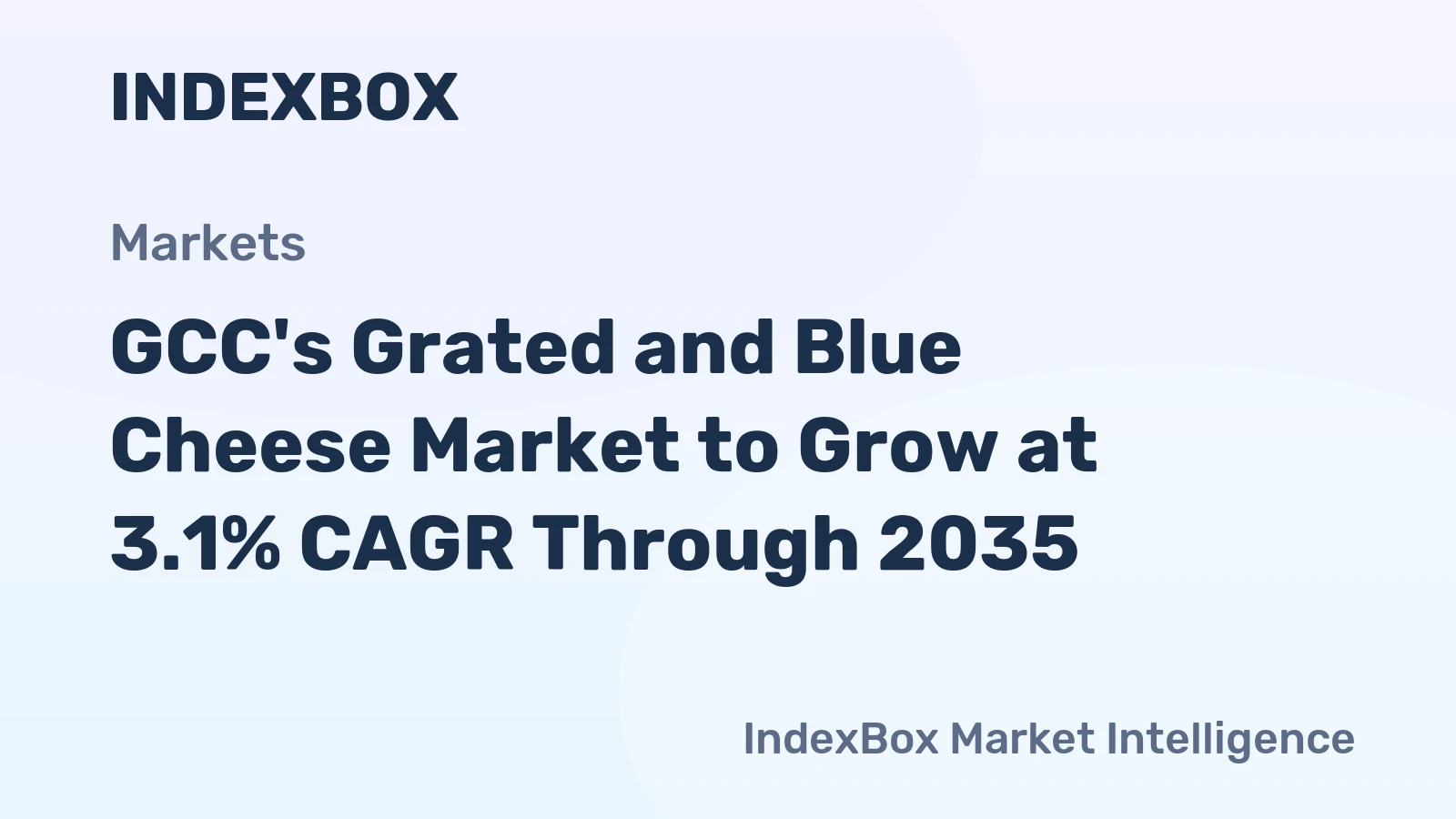 GCC's Grated and Blue Cheese Market to Grow at 3.1% CAGR Through 2035