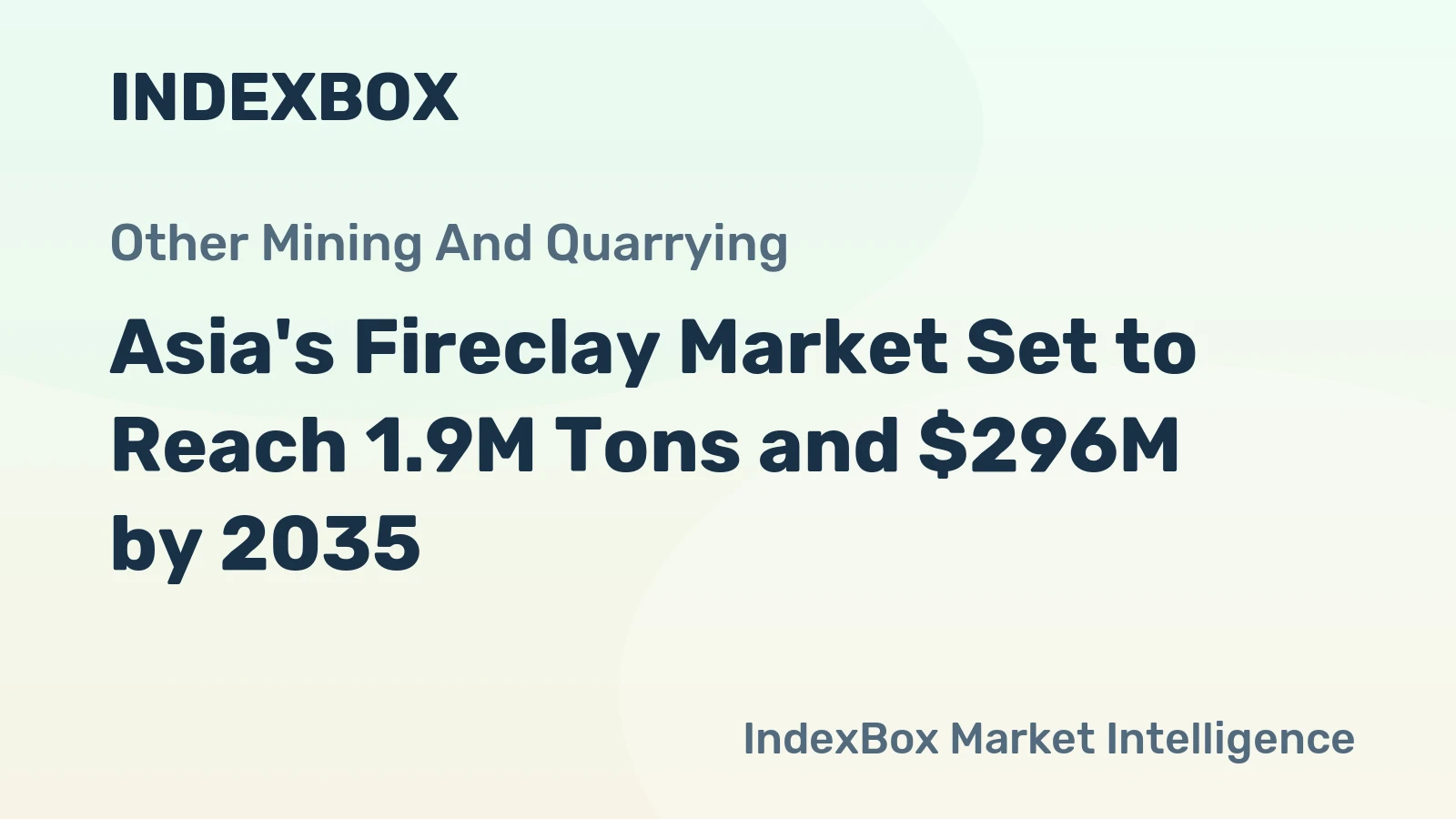 Asia's Fireclay Market Set to Reach 1.9M Tons and $296M by 2035