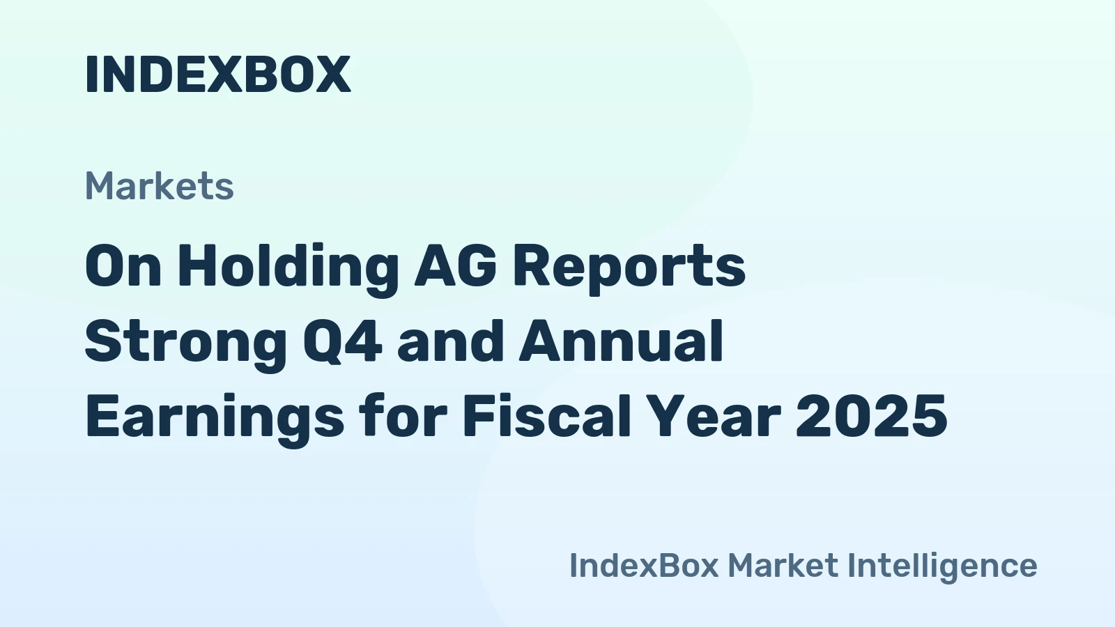 On Holding AG Reports Strong Q4 and Annual Earnings for Fiscal Year 2025