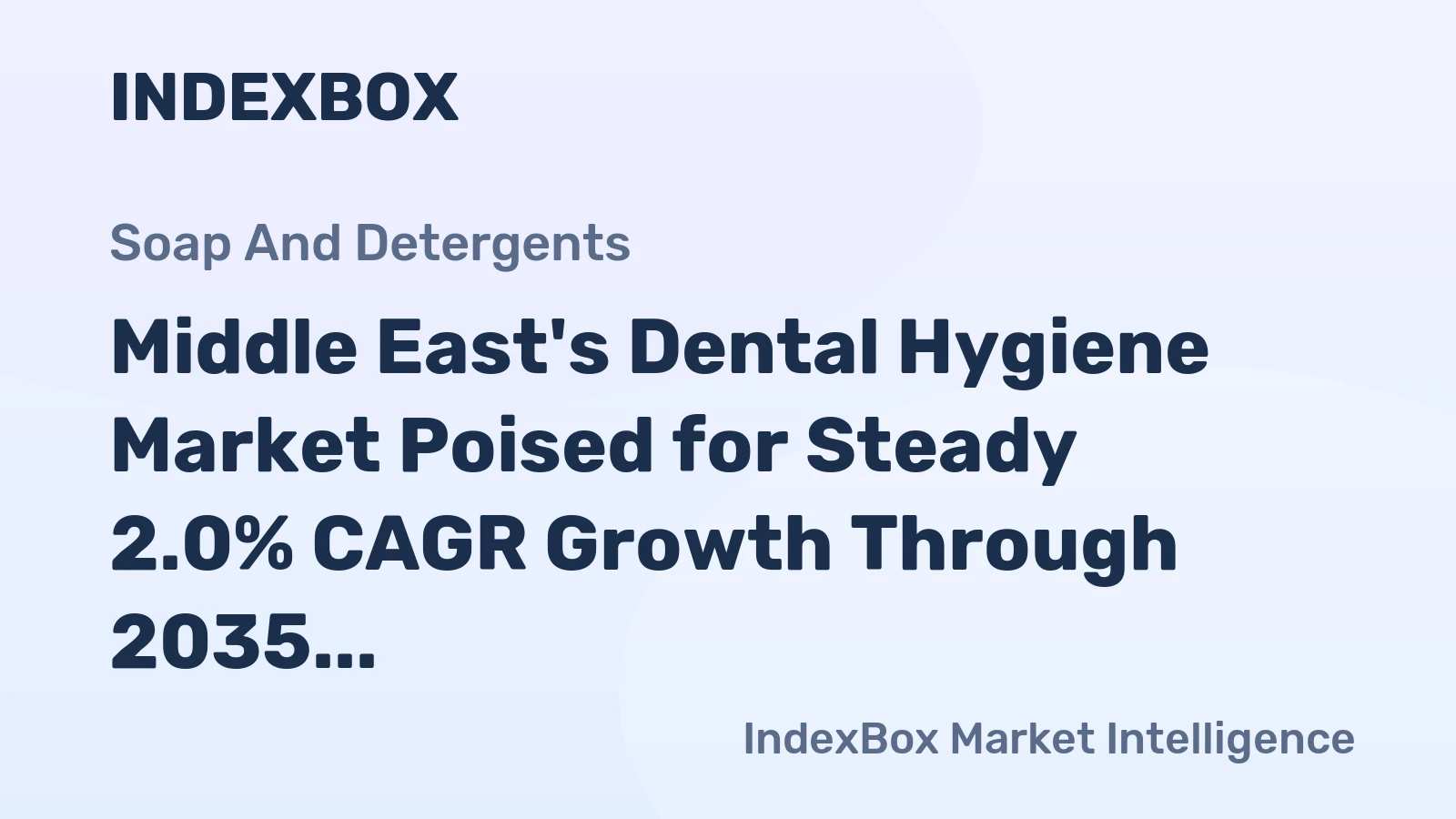 Middle East's Dental Hygiene Market Poised for Steady 2.0% CAGR Growth Through 2035
