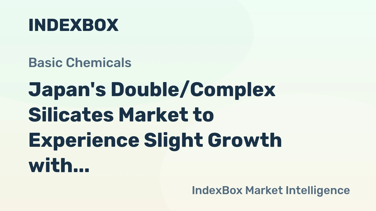Japan's Double/Complex Silicates Market to Experience Slight Growth with +0.7% CAGR