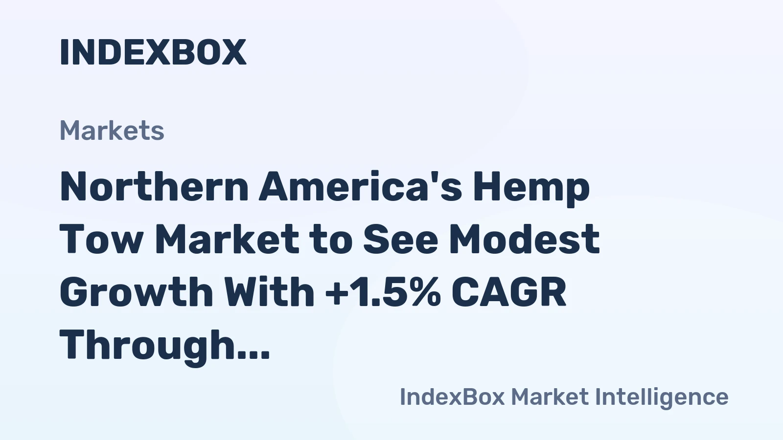Northern America's Hemp Tow Market to See Modest Growth With +1.5% CAGR Through 2035