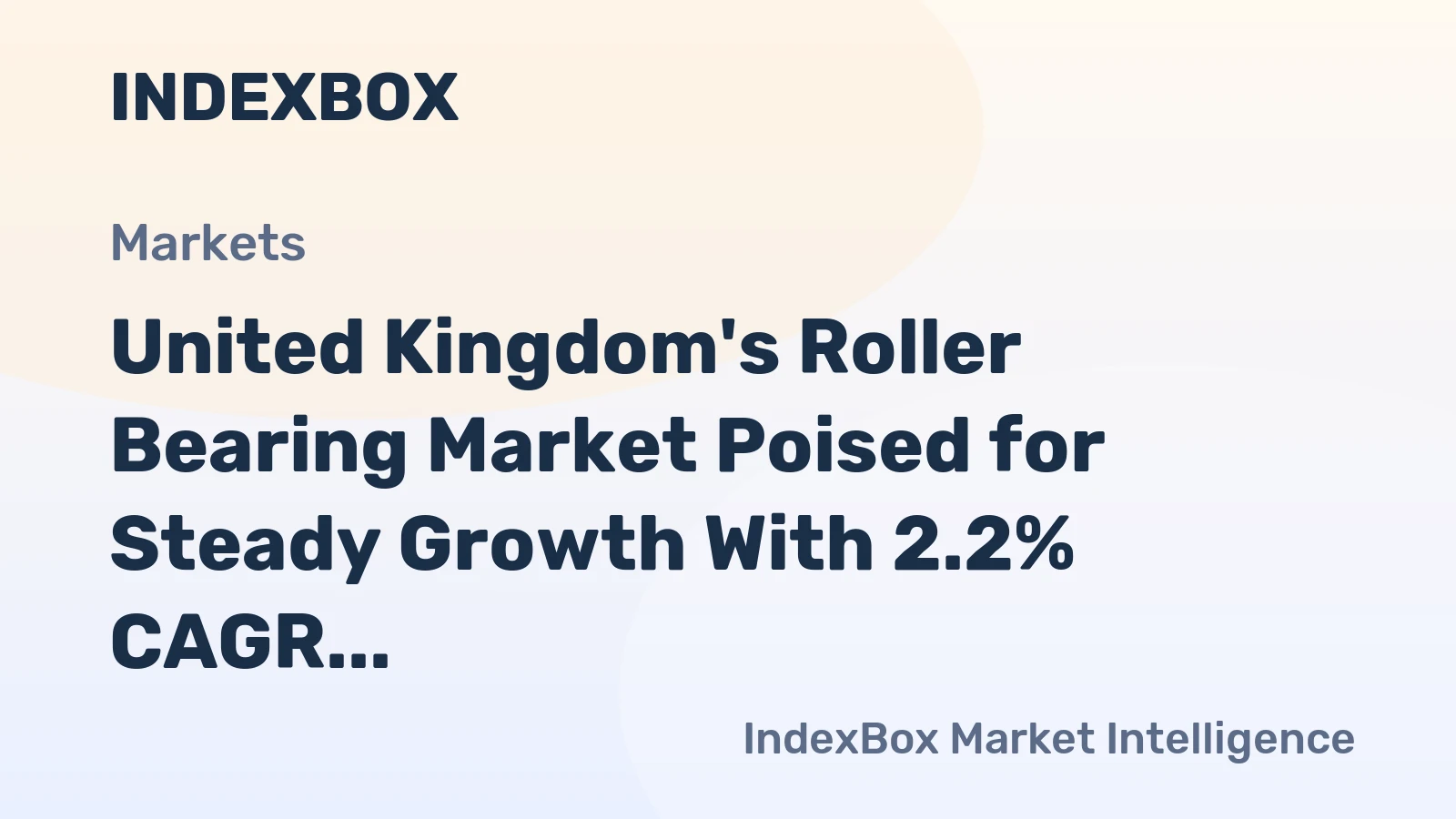 United Kingdom's Roller Bearing Market Poised for Steady Growth With 2.2% CAGR Through 2035