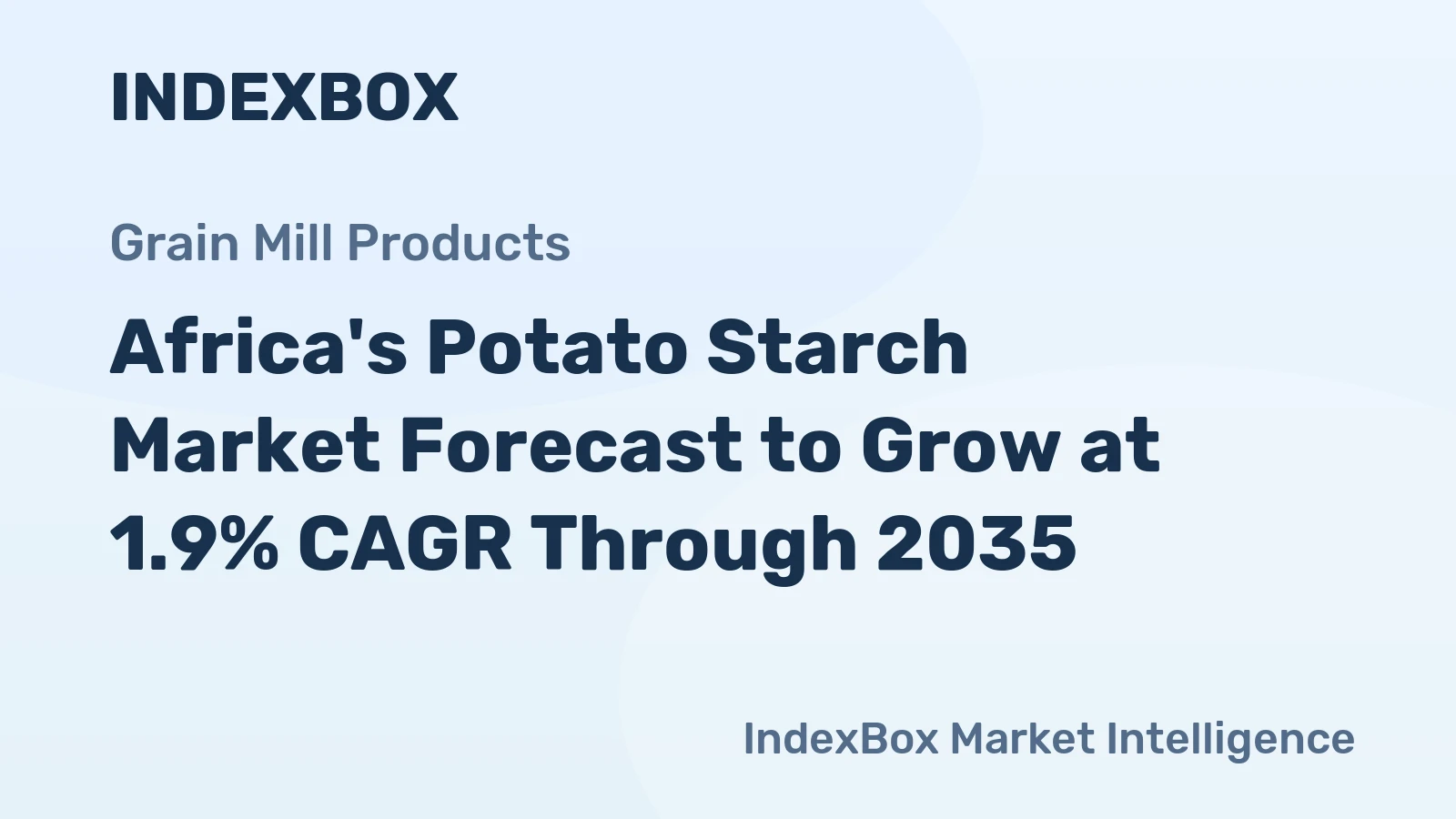 Africa's Potato Starch Market Forecast to Grow at 1.9% CAGR Through 2035