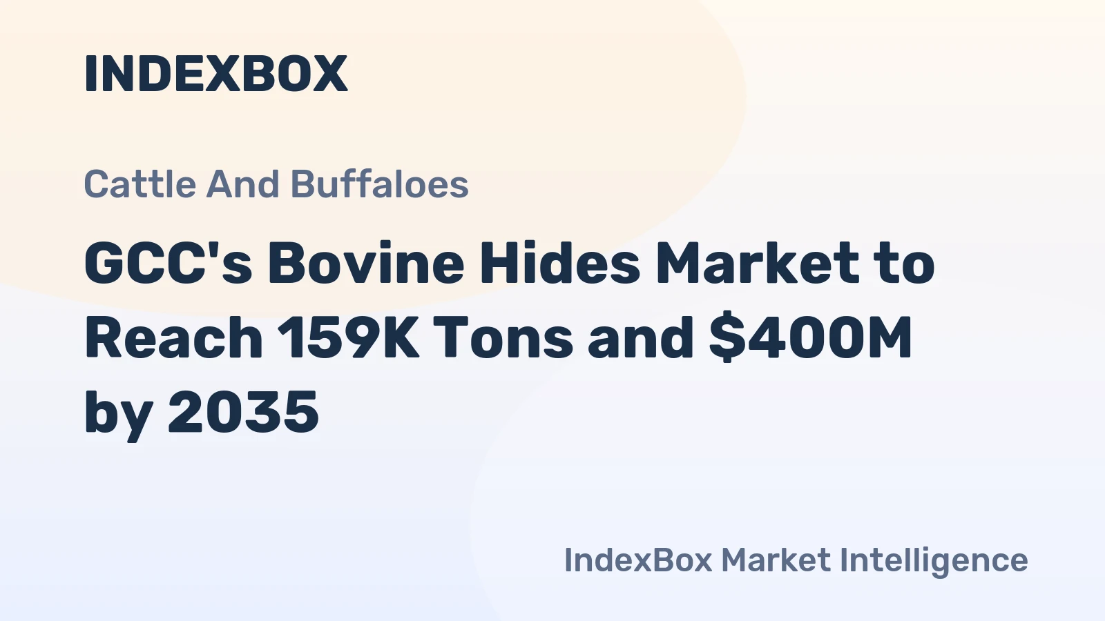 GCC's Bovine Hides Market to Reach 159K Tons and $400M by 2035