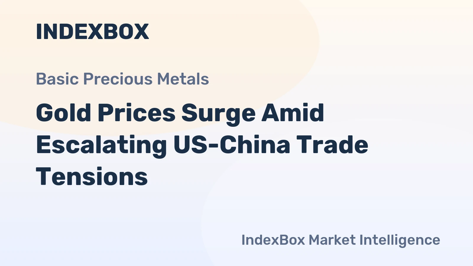 Gold Prices Surge Amid Escalating US-China Trade Tensions