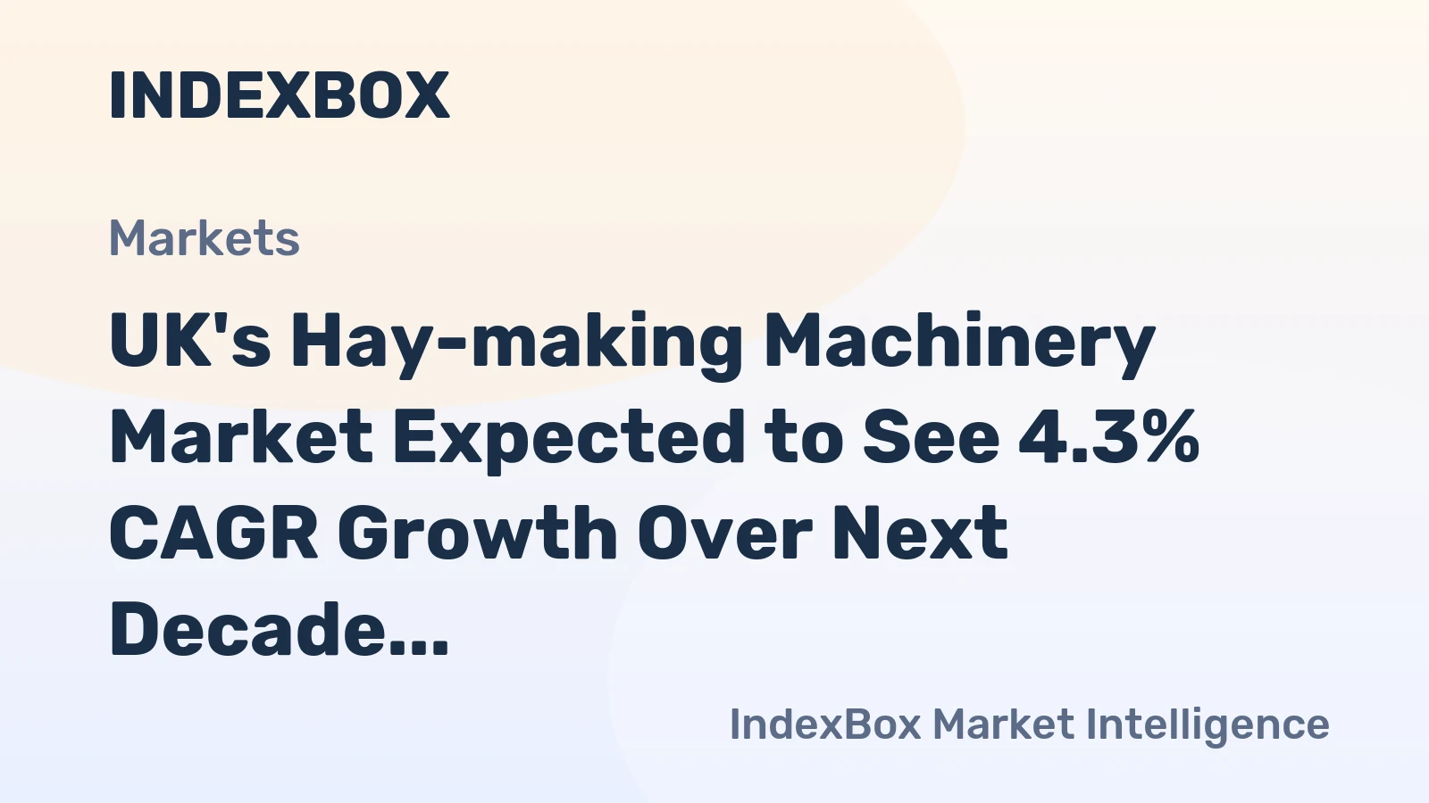 UK's Hay-making Machinery Market Expected to See 4.3% CAGR Growth Over Next Decade