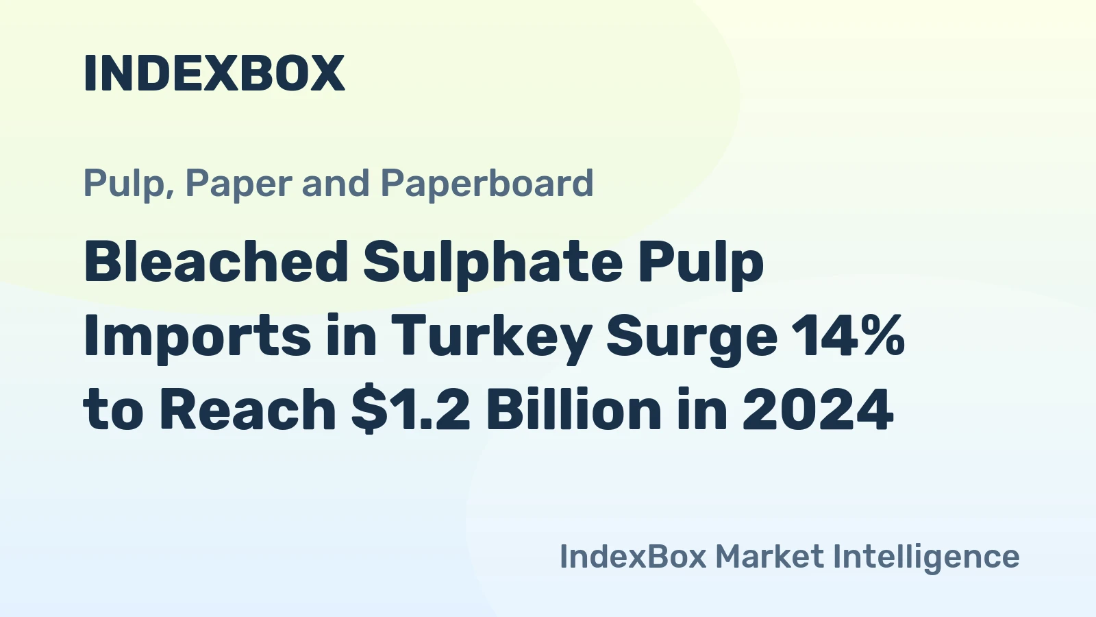 Bleached Sulphate Pulp Imports in Turkey Surge 14% to Reach $1.2 Billion in 2024