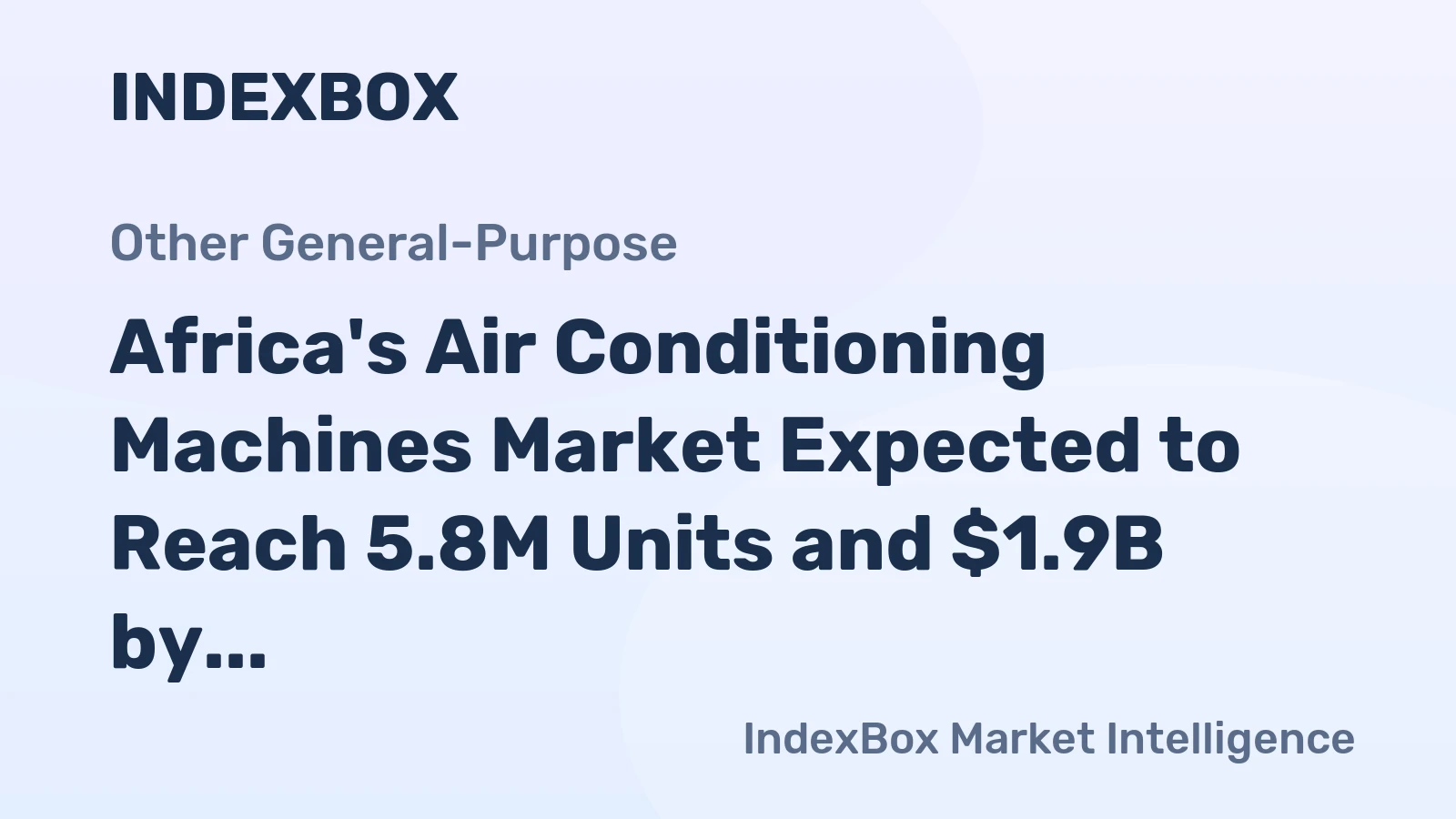 Africa's Air Conditioning Machines Market Expected to Reach 5.8M Units and $1.9B by 2035