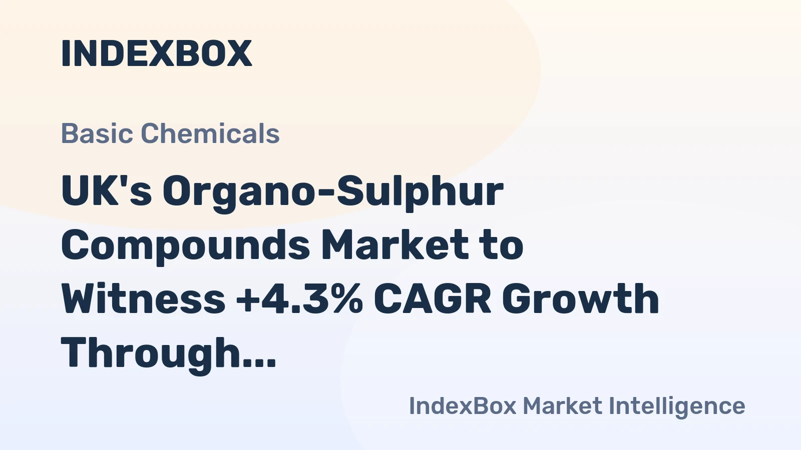 UK's Organo-Sulphur Compounds Market to Witness +4.3% CAGR Growth Through 2035