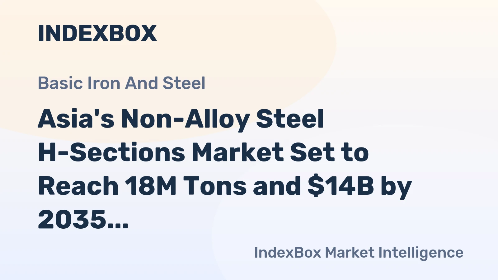 Asia's Non-Alloy Steel H-Sections Market Set to Reach 18M Tons and $14B by 2035