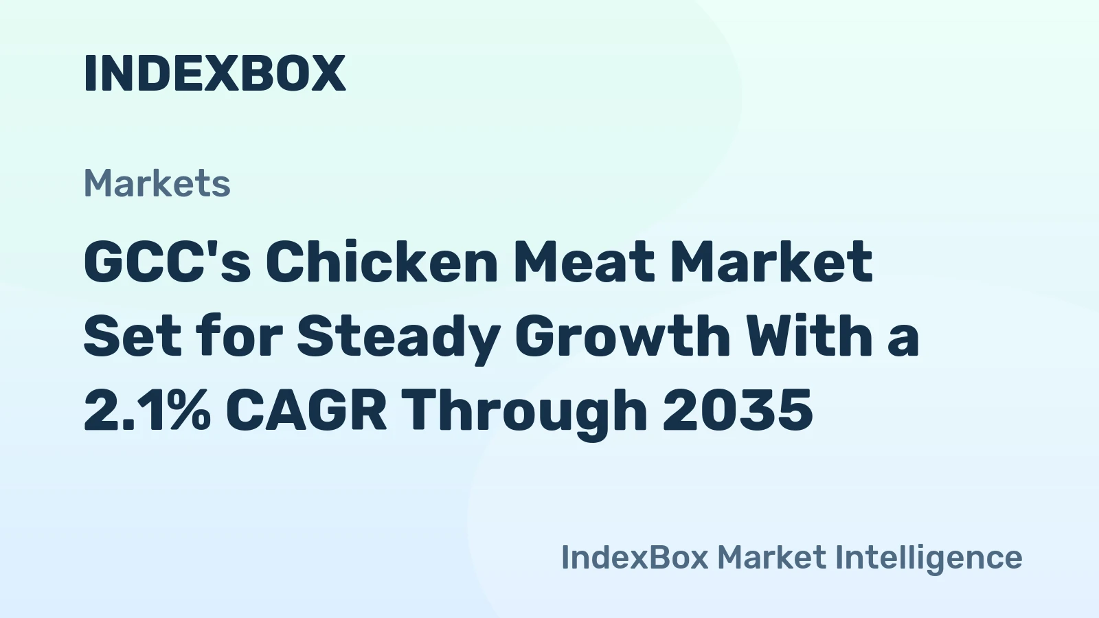 GCC's Chicken Meat Market Set for Steady Growth With a 2.1% CAGR Through 2035
