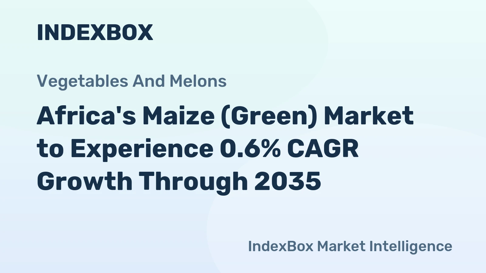 Africa's Maize (Green) Market to Experience 0.6% CAGR Growth Through 2035