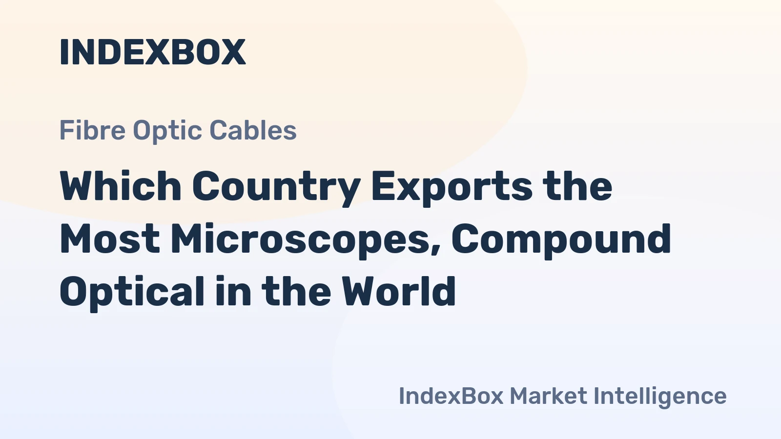 Which Country Exports the Most Microscopes, Compound Optical in the World?