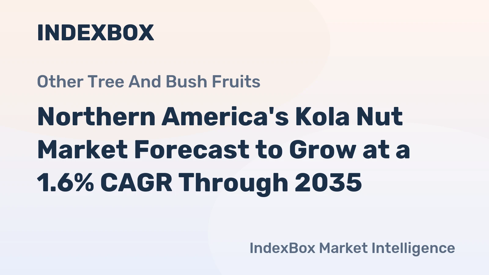 Northern America's Kola Nut Market Forecast to Grow at a 1.6% CAGR Through 2035