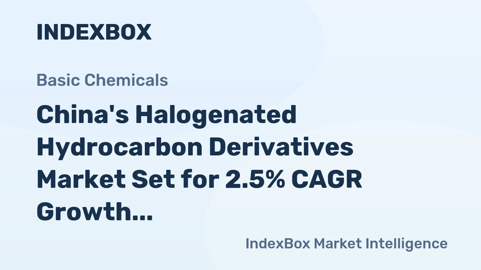 China's Halogenated Hydrocarbon Derivatives Market Set for 2.5% CAGR Growth Through 2035