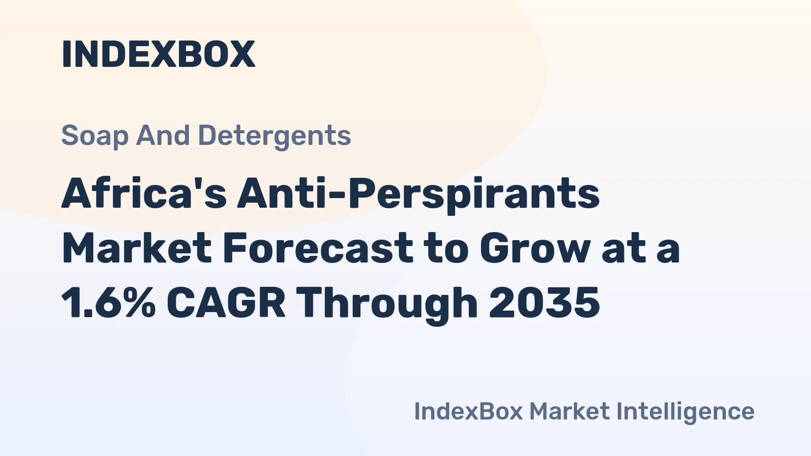 Africa's Anti-Perspirants Market Forecast to Grow at a 1.6% CAGR Through 2035