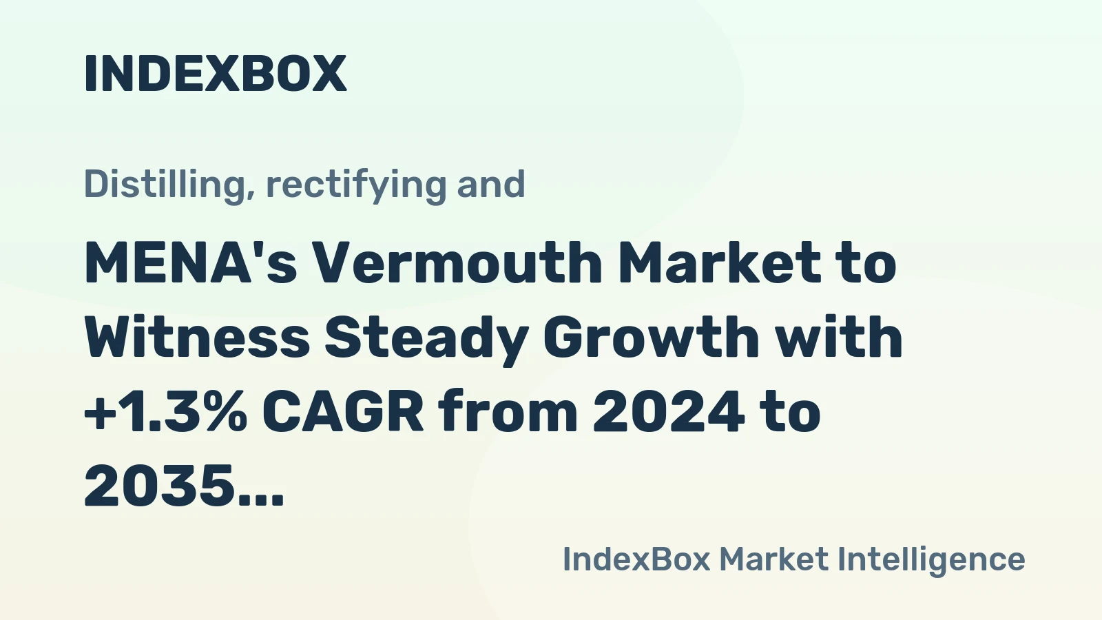 MENA's Vermouth Market to Witness Steady Growth with +1.3% CAGR from 2024 to 2035