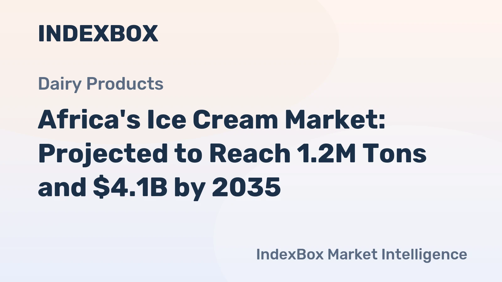 Africa's Ice Cream Market: Projected to Reach 1.2M Tons and $4.1B by 2035