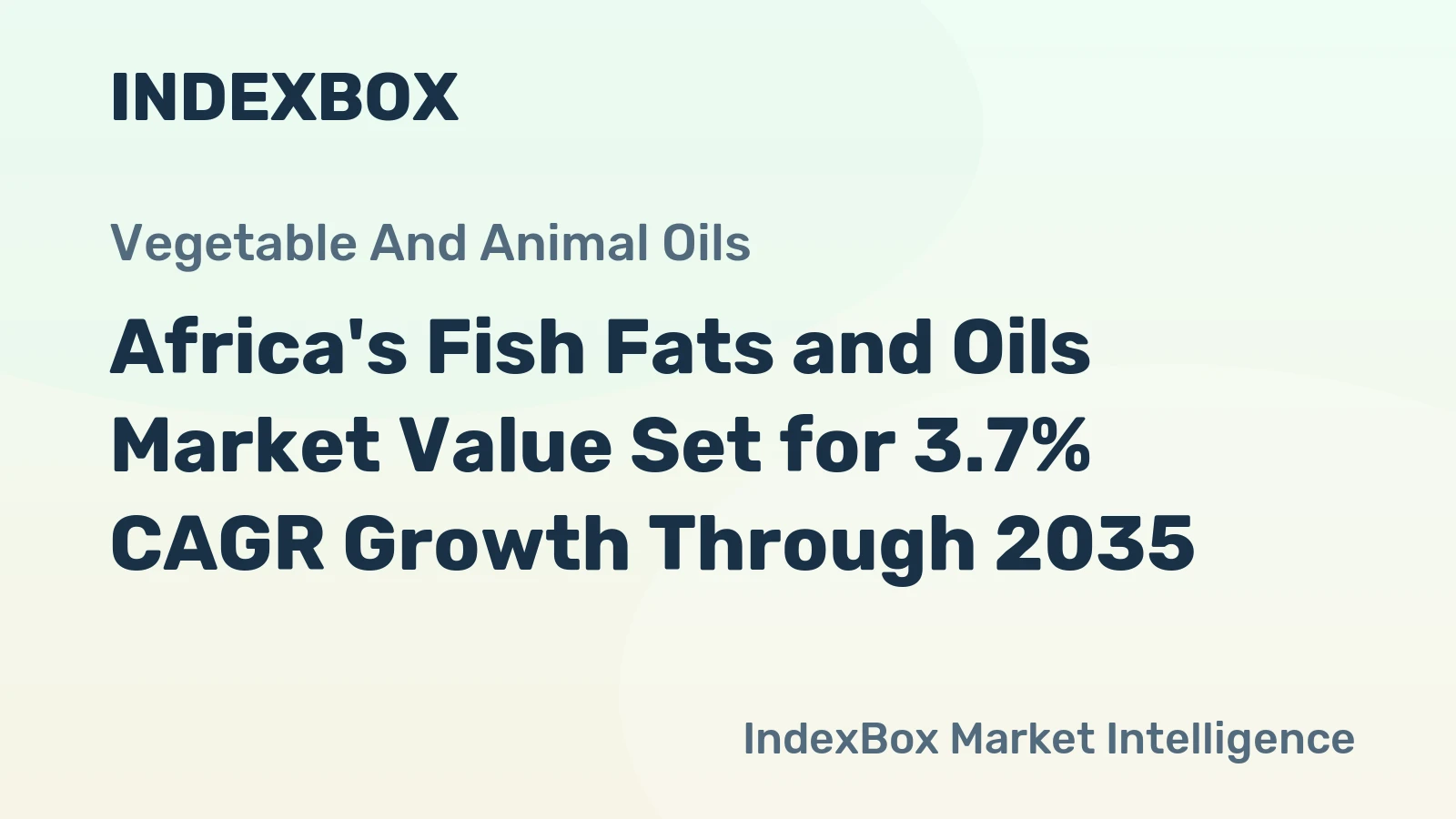 Africa's Fish Fats and Oils Market Value Set for 3.7% CAGR Growth Through 2035