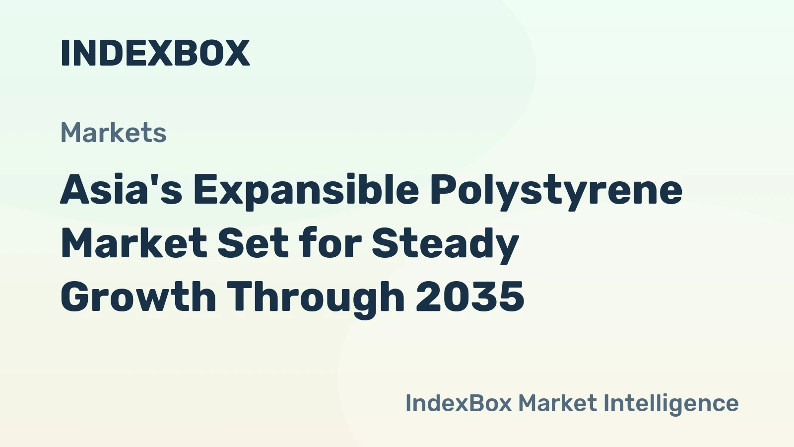 Asia's Expansible Polystyrene Market Set for Steady Growth Through 2035