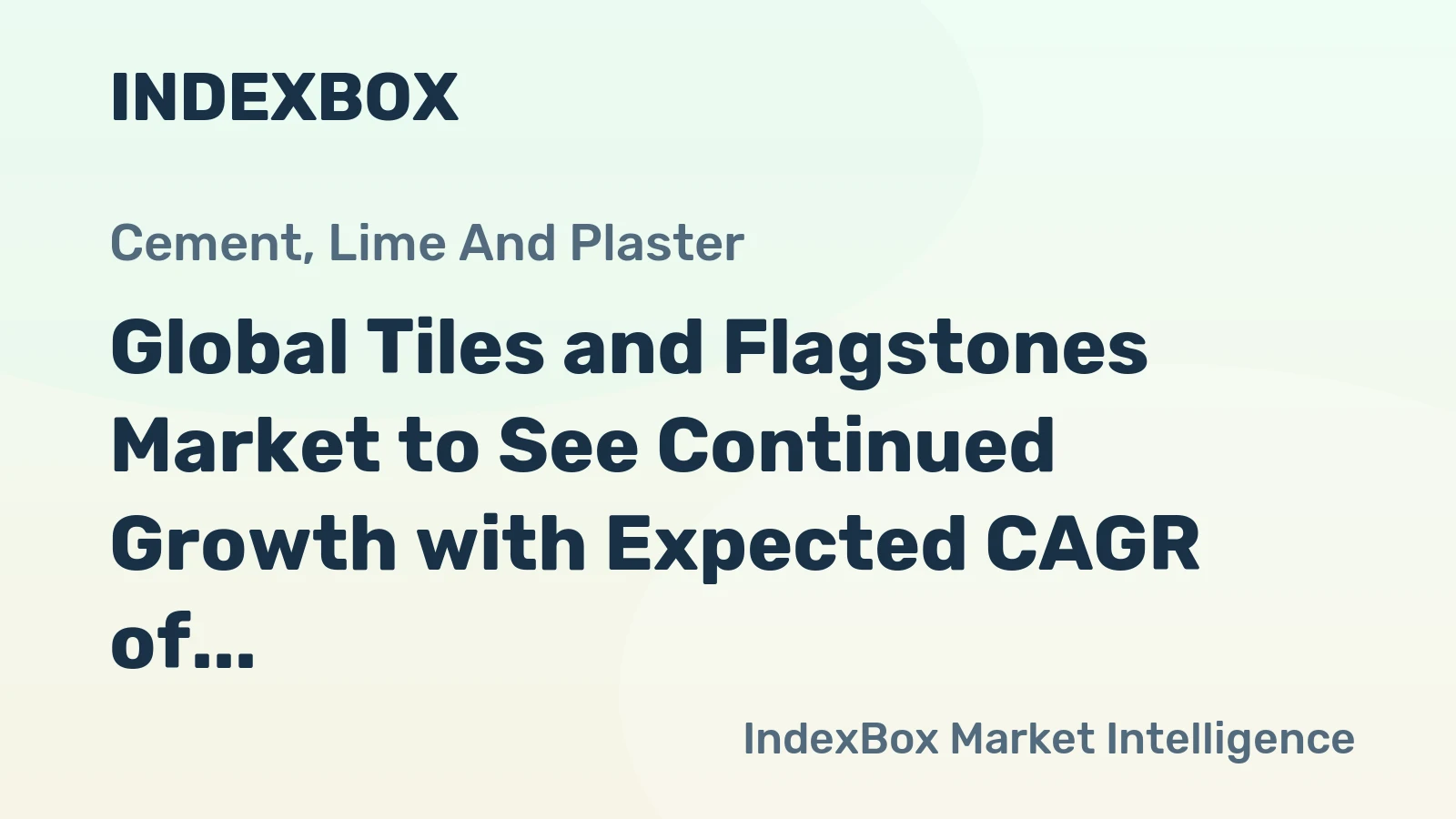 Global Tiles and Flagstones Market to See Continued Growth with Expected CAGR of +1.8% by 2035