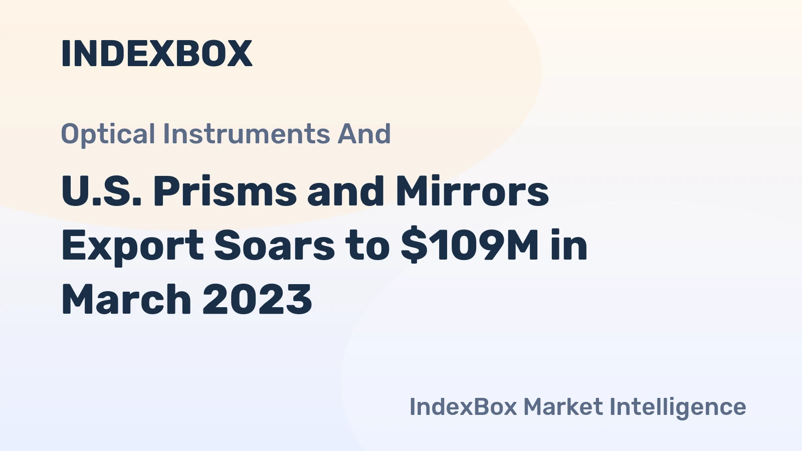 U.S. Prisms and Mirrors Export Soars to $109M in March 2023