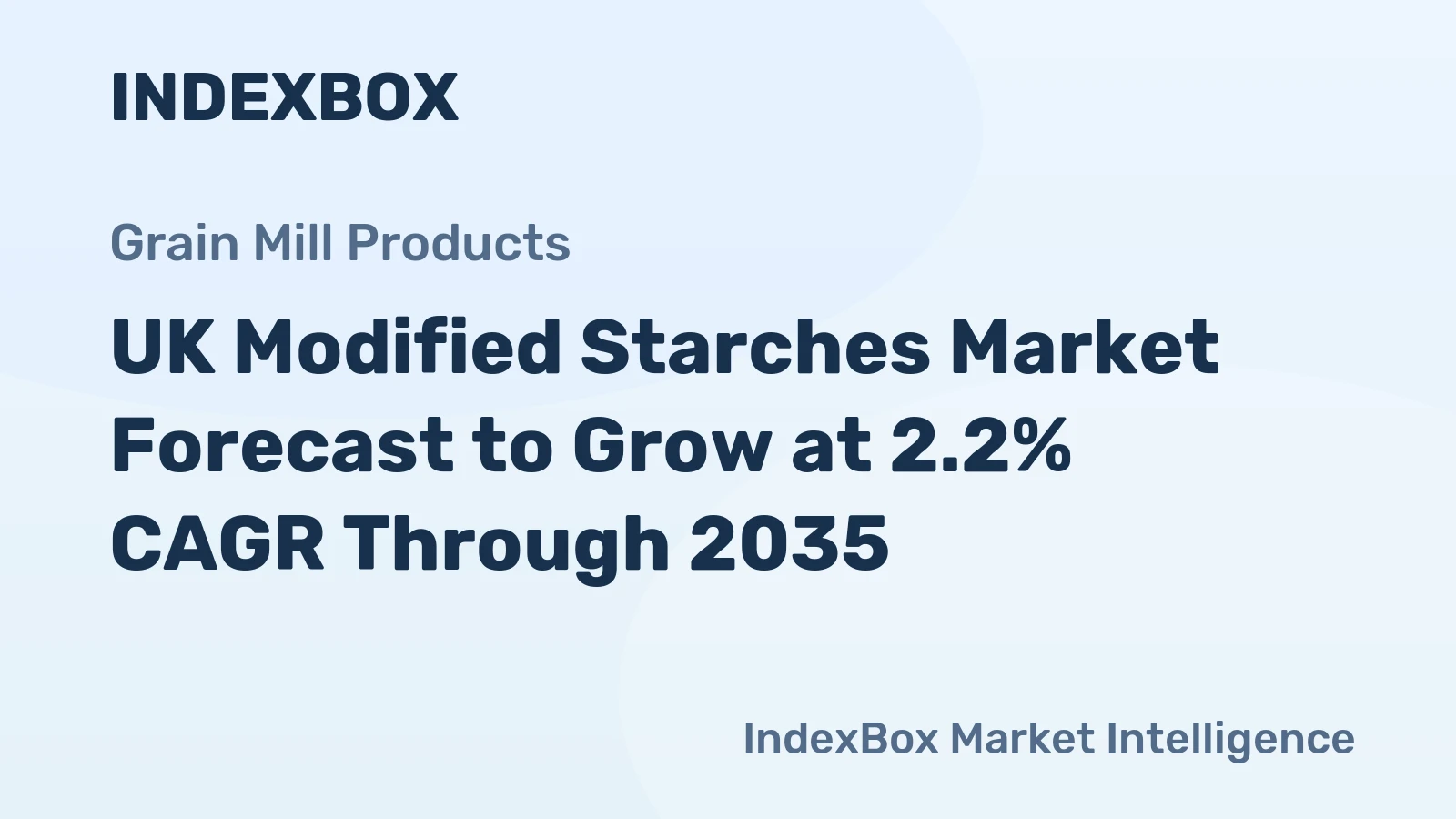 UK Modified Starches Market Forecast to Grow at 2.2% CAGR Through 2035